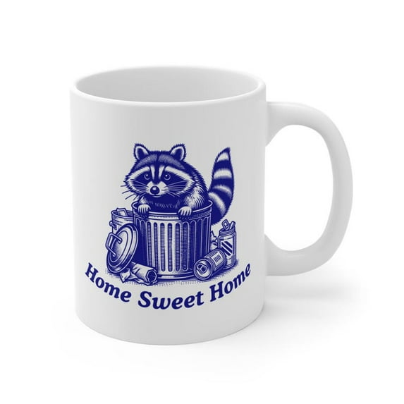 Funny RacC1oon Mug TR1AS1Hcore Meme Gift RacC1oon Coffee Cup R Teacup ...