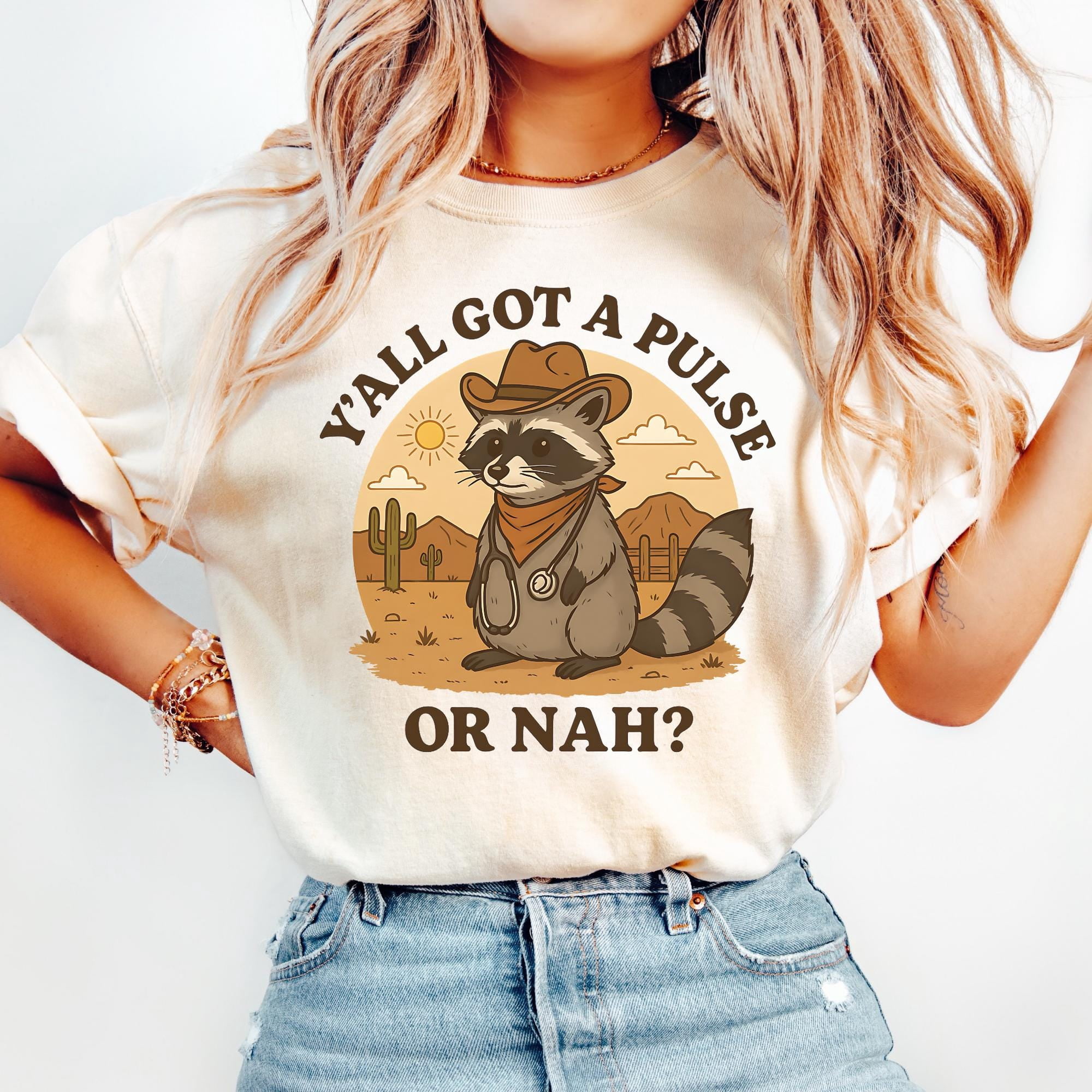 Funny Raccoon Nurse Meme Comfort Colors T-Shirt Dark Humor Medical Tee ...