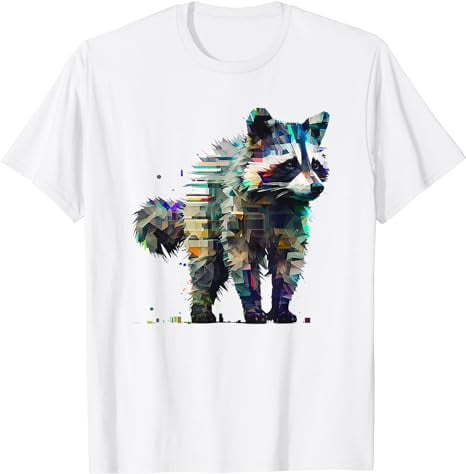 Funny Raccoon Pop Art Trash Panda Graphic Racoon Lover Gifts T-Shirt ...