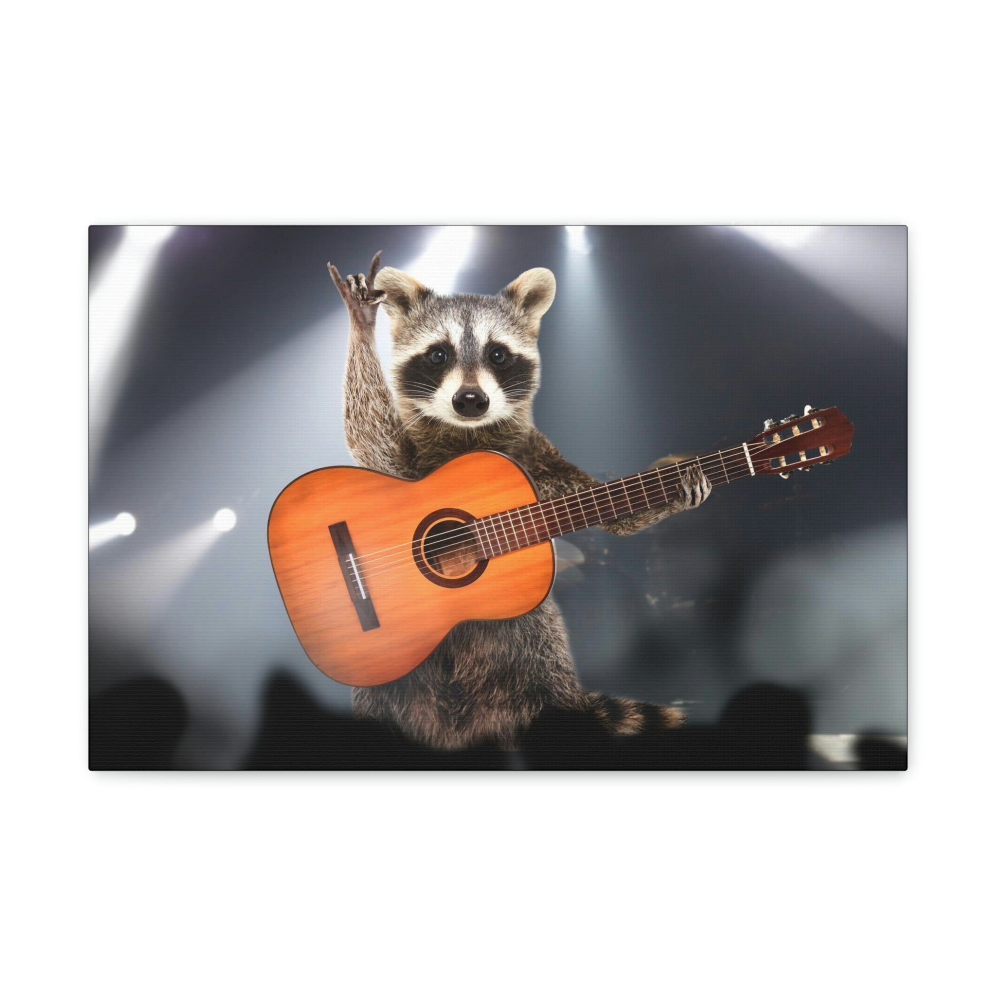 Funny Raccoon Silly Raccoon Inside Wall Art Ready to Hang Unframed ...