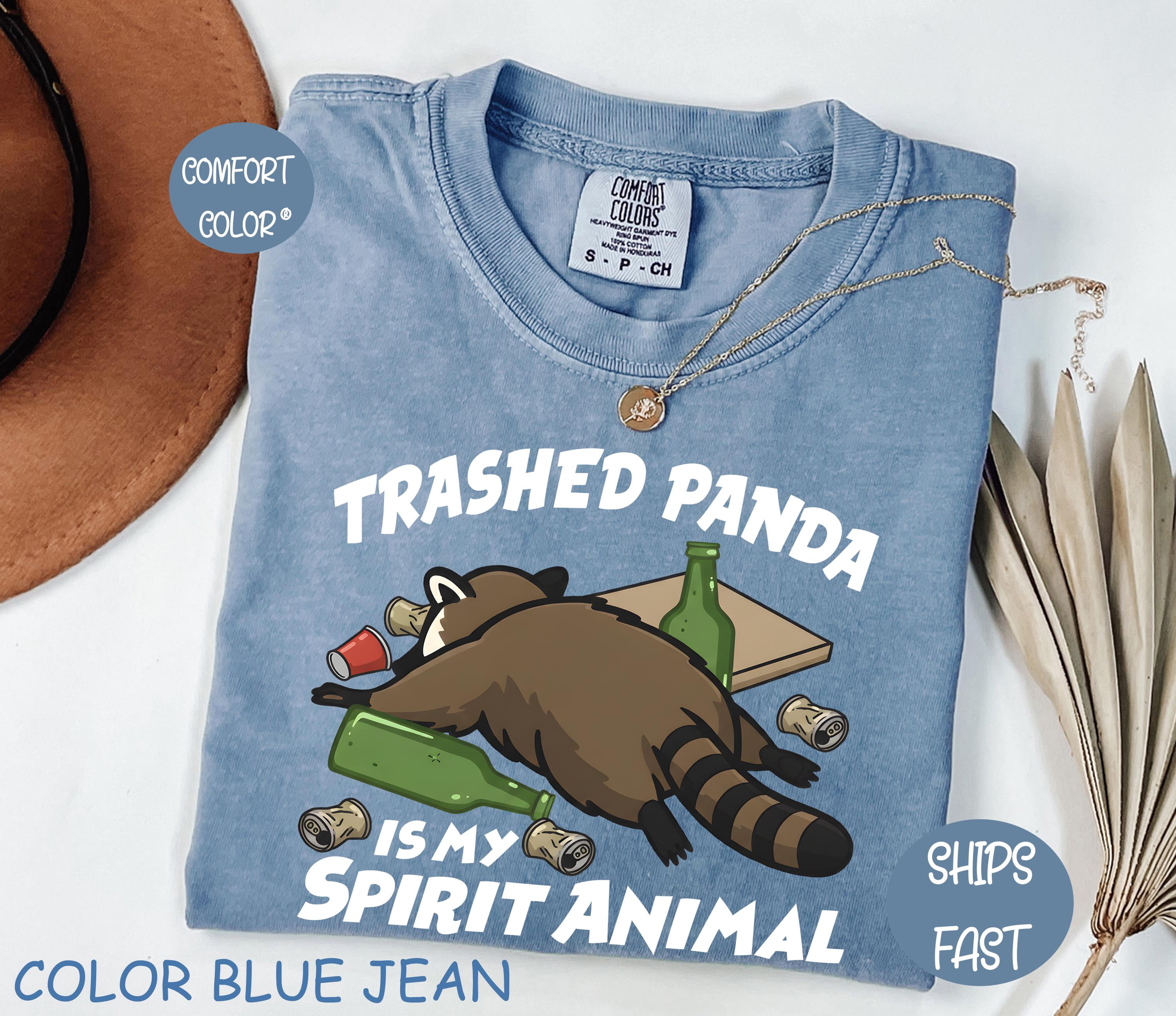 Funny Raccoon Spirit Animal Meme Comfort Colors Tee for Everyday Humor ...
