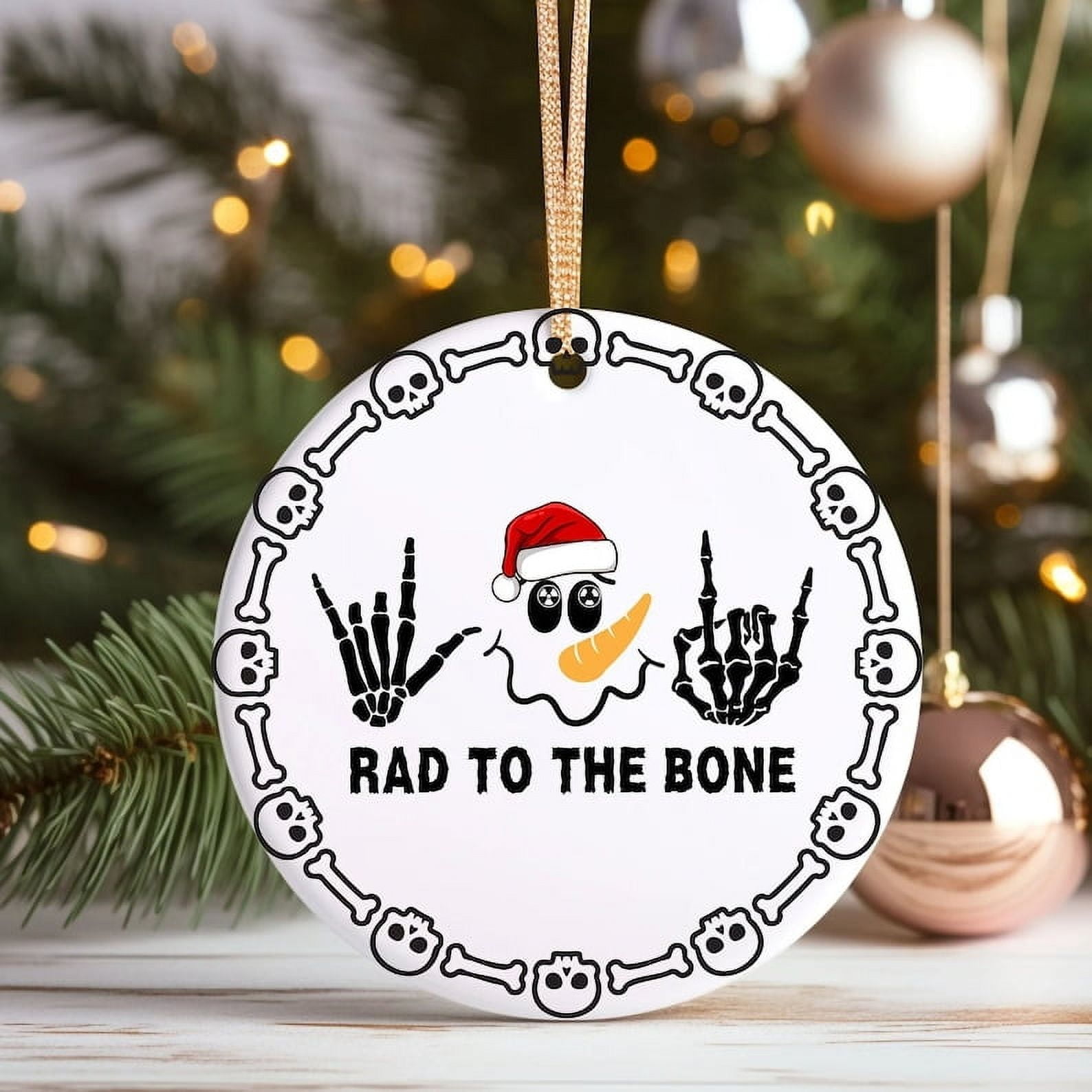 Funny Radiology Ornament Rad To The Bone Technician Graduation ...