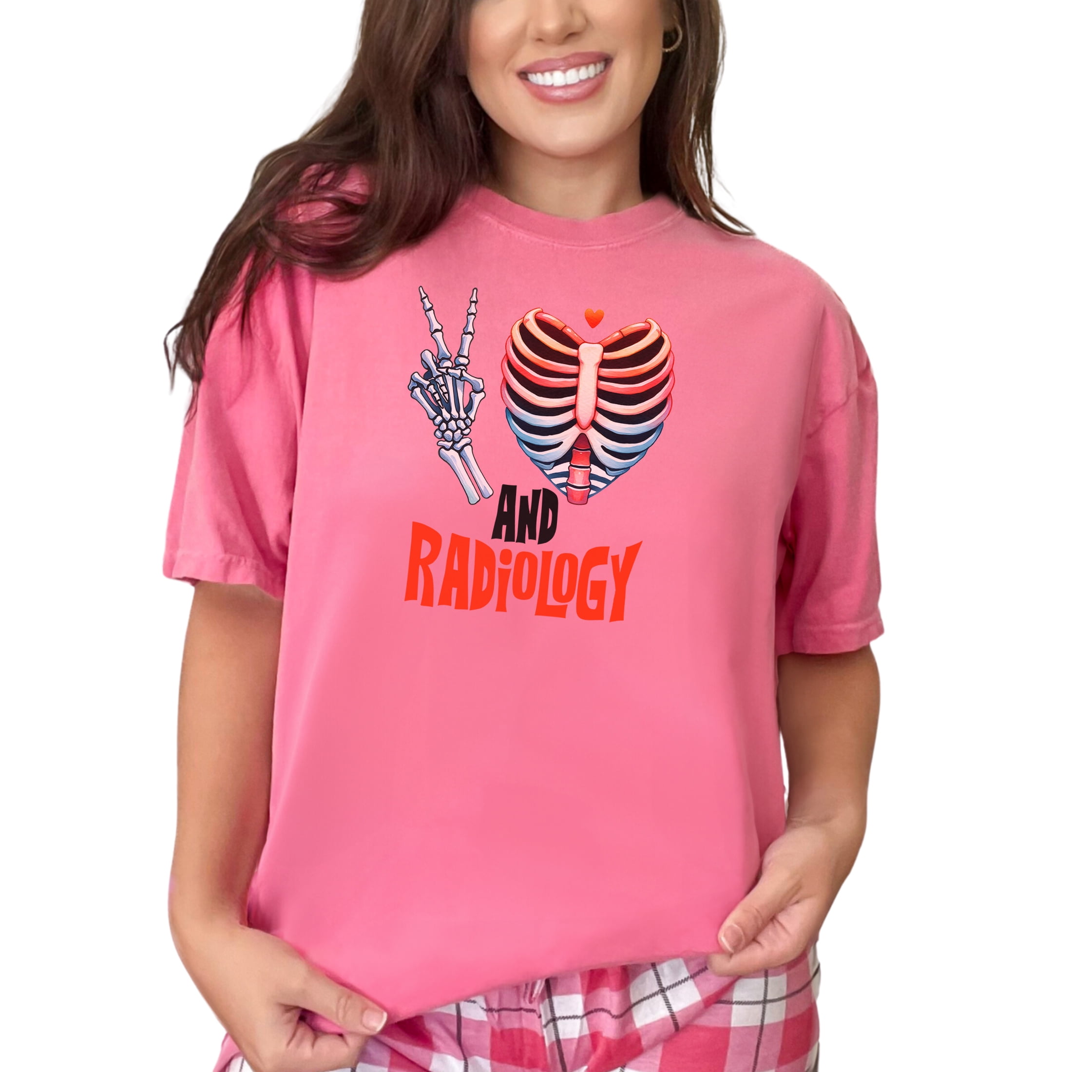 Funny Radiology T-Shirt, Unique Skeleton Ribcage Design, Radiologist ...