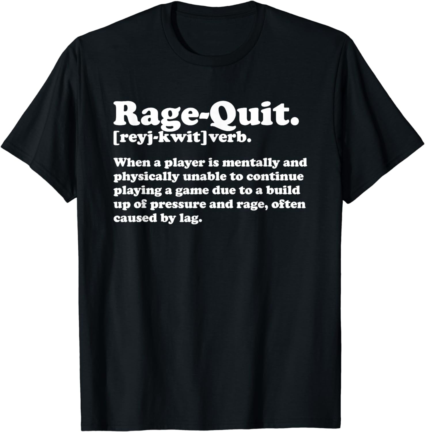 Funny Rage Quit Gamer T-Shirt - Walmart.com