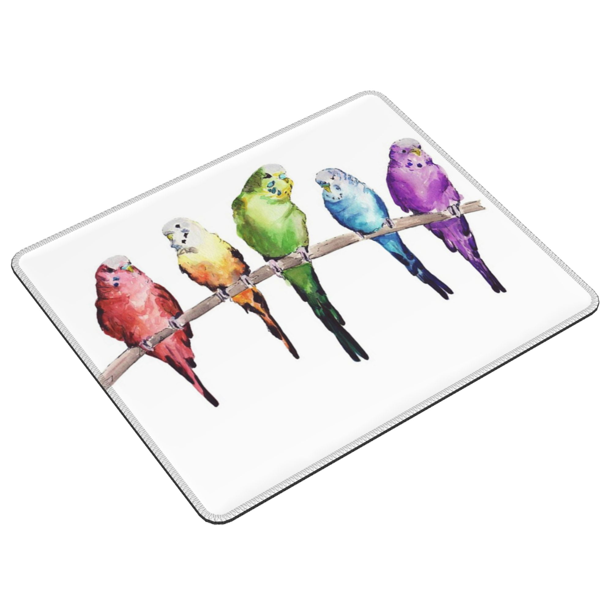 Funny Rainbow Budgie Birds Pads for Wireless Mouse Office Computer ...