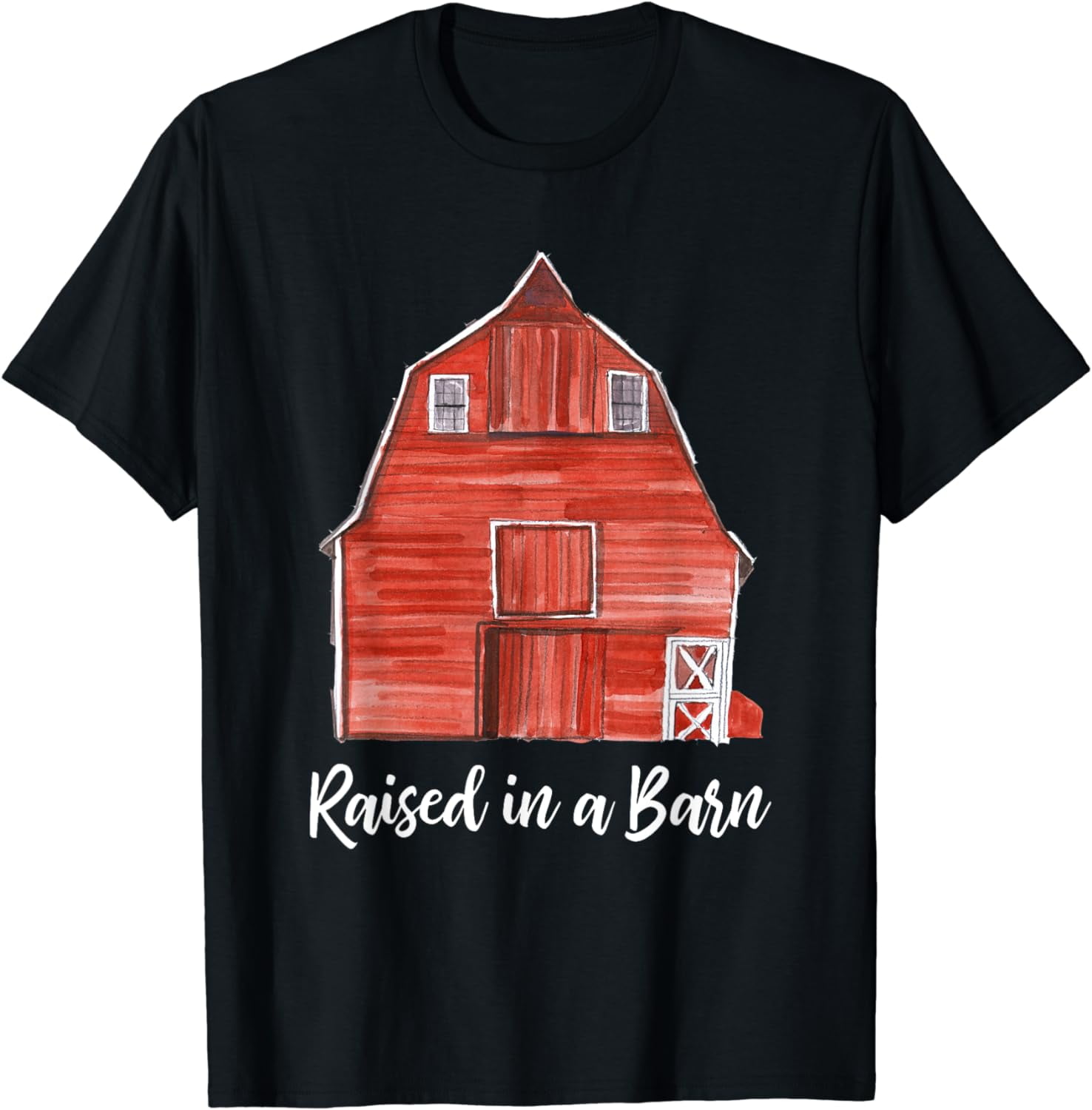 Funny Ranching Farming Raised In A Barn T Shirt T-Shirt - Walmart.com