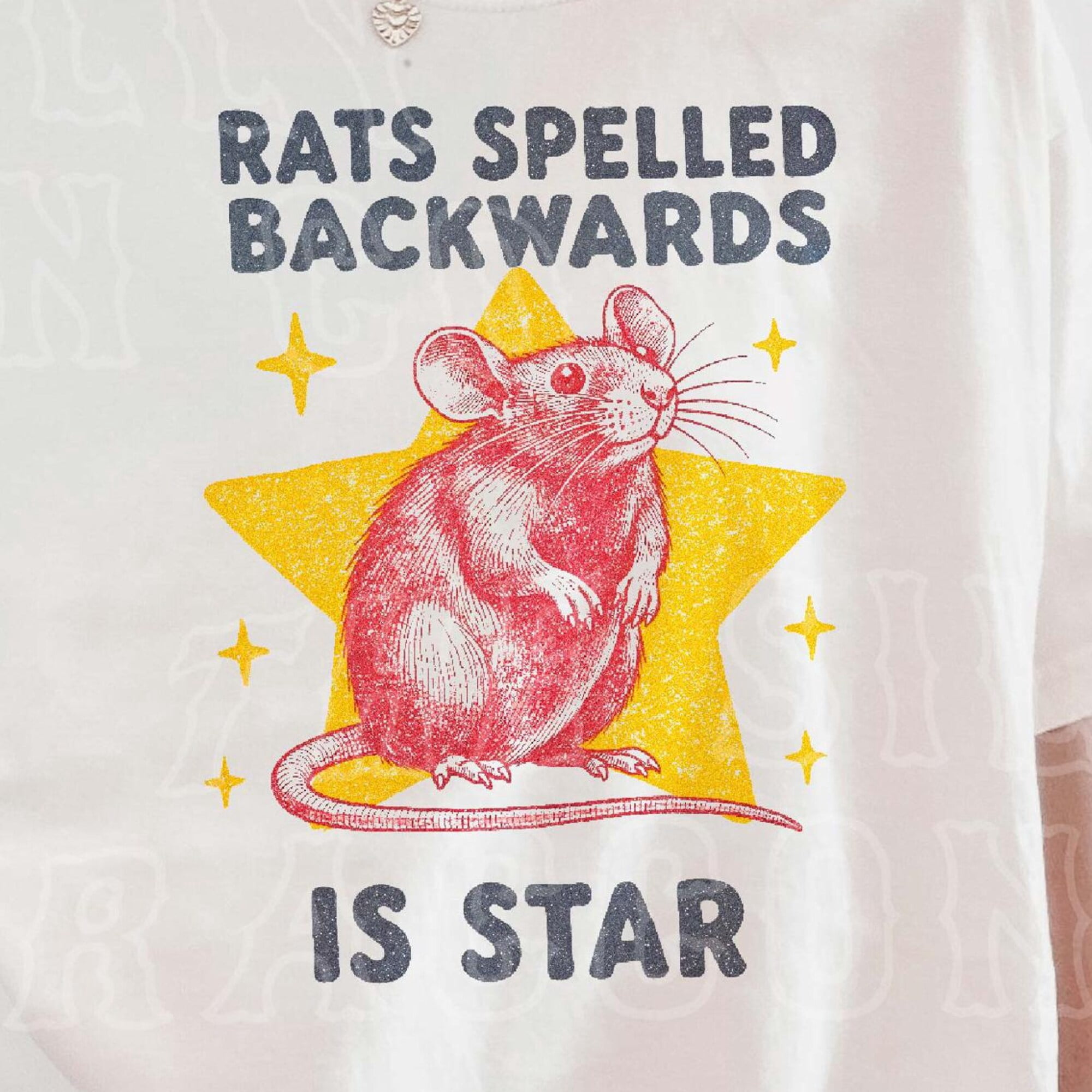 Funny Rat Shirt Rats Spelled Backwards Is Star Meme Tee Unisex ...
