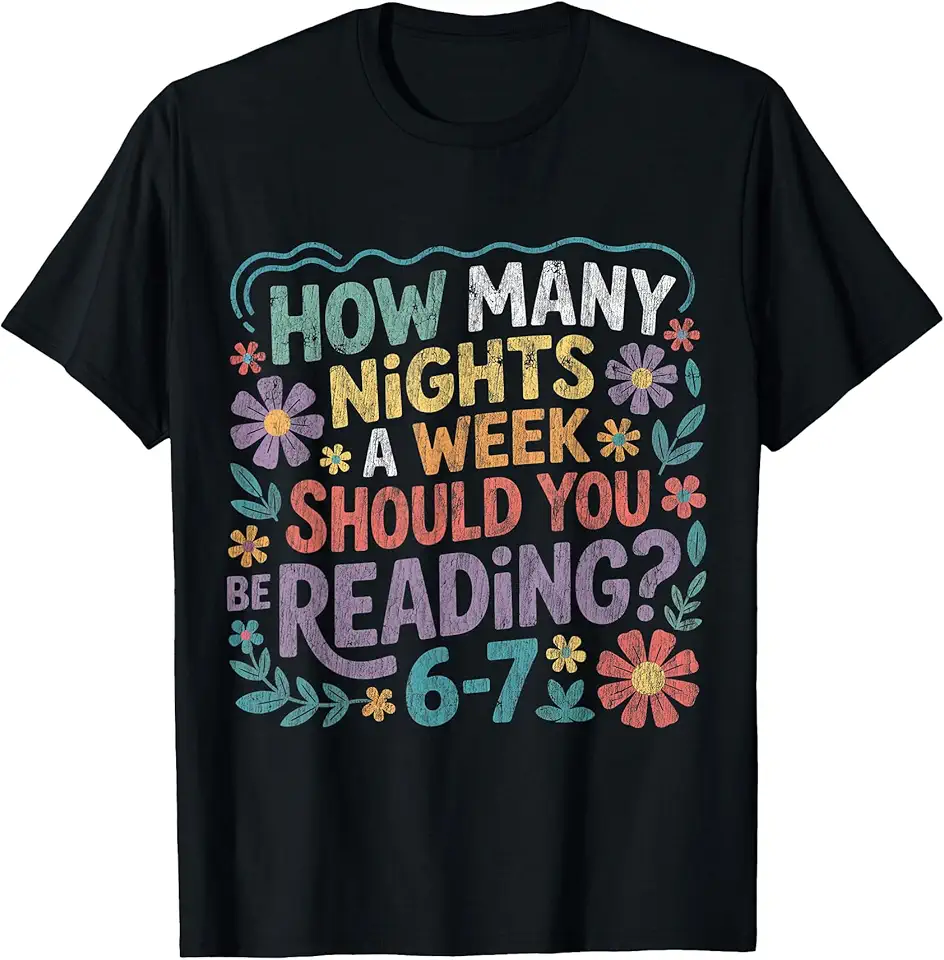 Funny Reading Six Seven Meme Book Lover 67 Teacher T-Shirt - Walmart.com