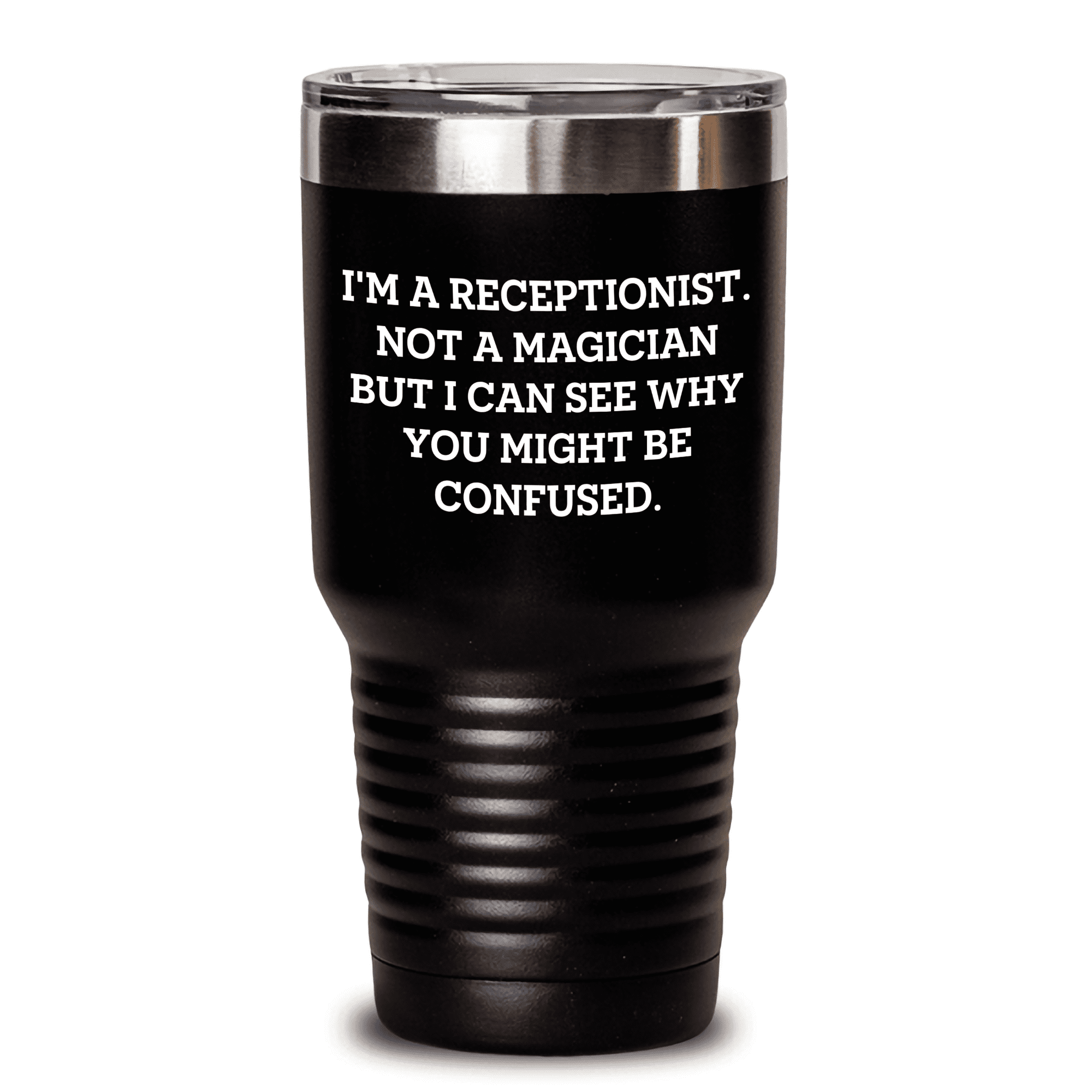 Funny Receptionist Gifts from Friends for Father's Day Unique Tumblers ...