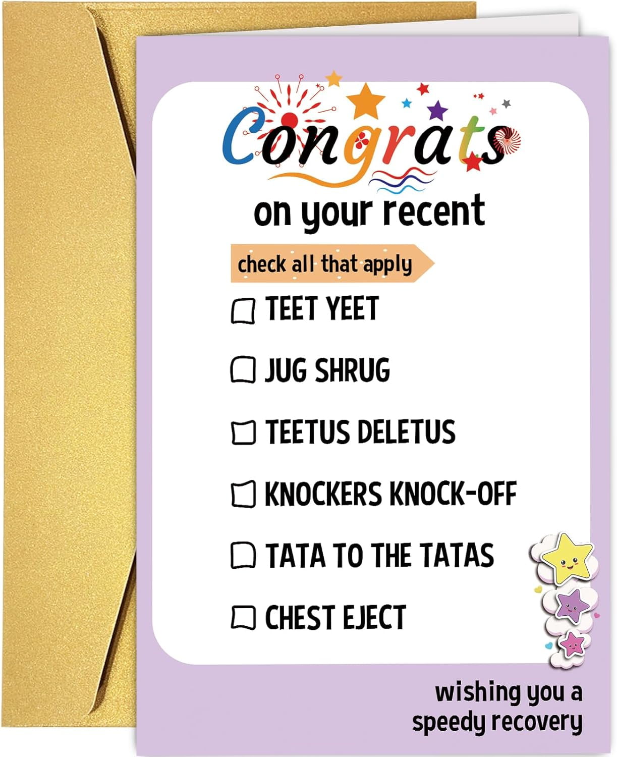 Funny Recovery Congratulations Card – "Congrats on Your Recent" with ...