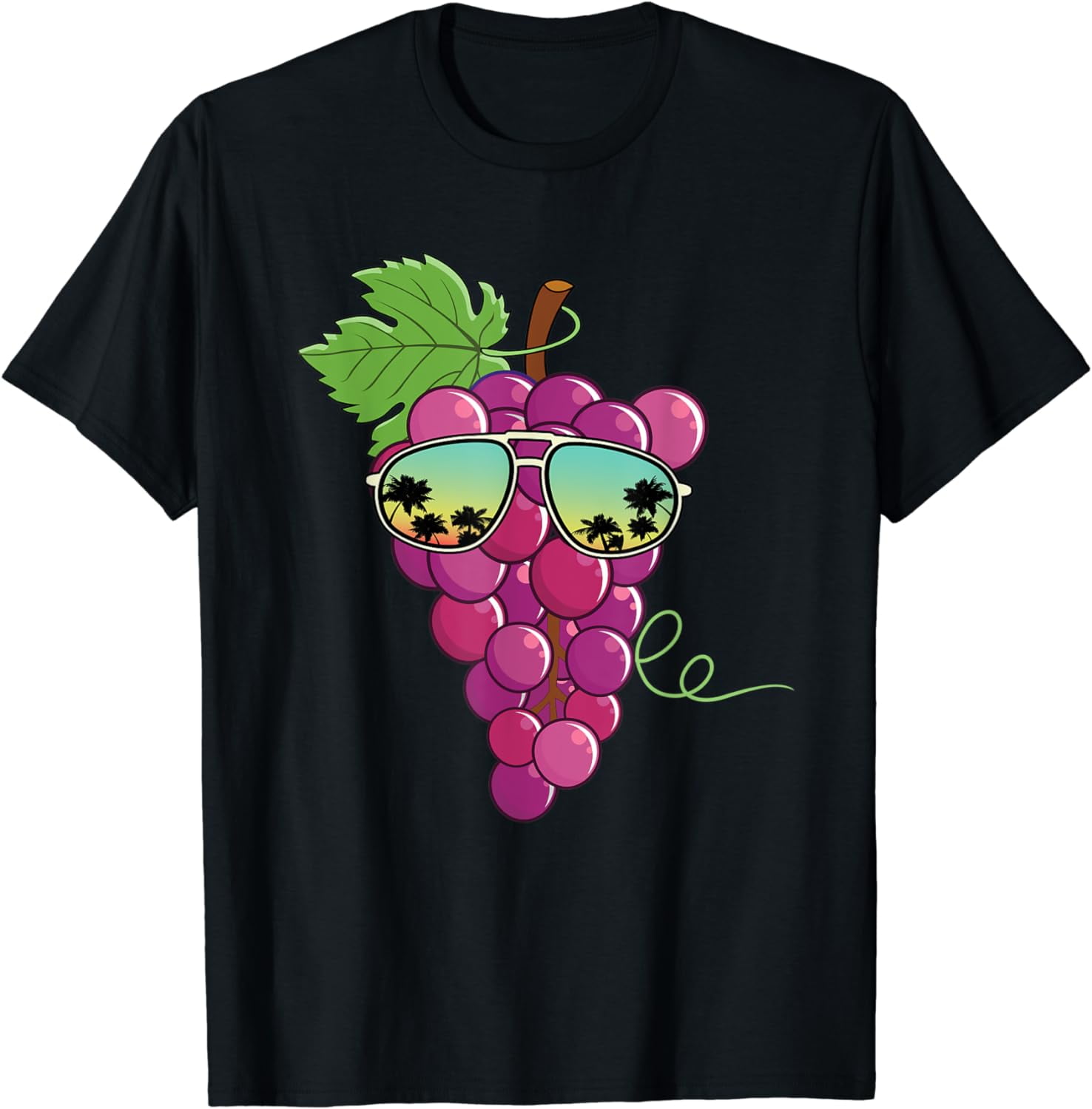 Funny Red Grapes With Sunglasses Outfit Love Grape T-Shirt - Walmart.com