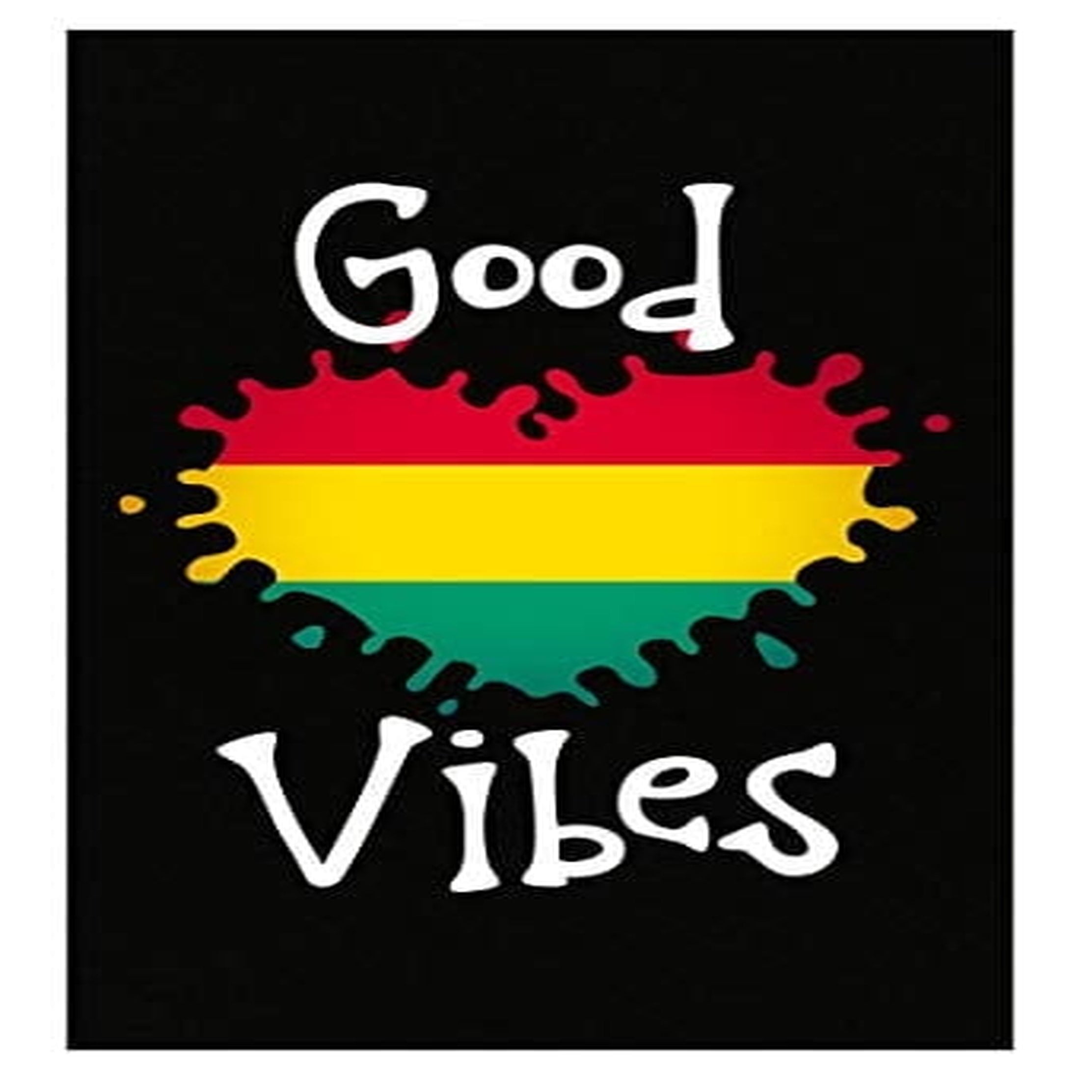Funny Reggae Poster - Good Vibes Music Culture Artwork for Home Decor ...