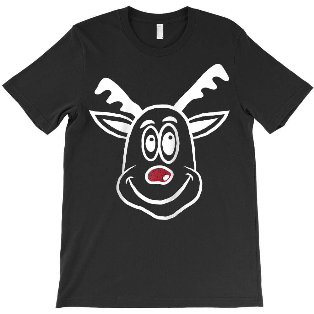 Funny Reindeer Cute Face Rudolph Xmas Christmas Holiday Graphic ...