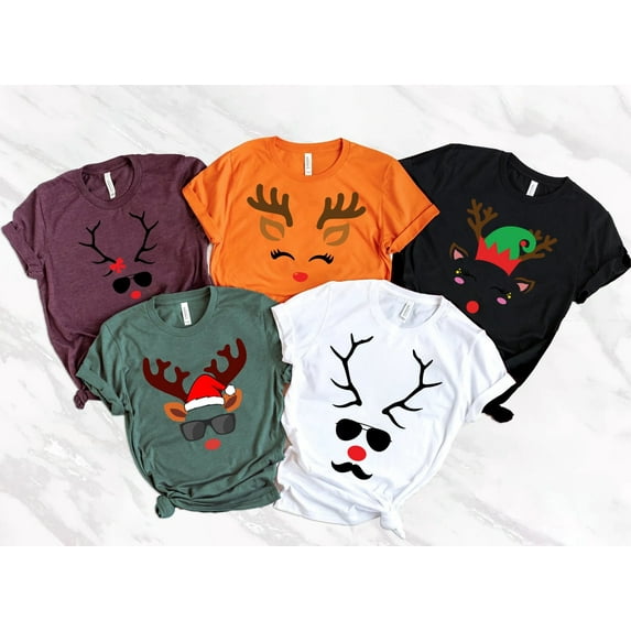 Funny Reindeer Shirts, Christmas Group Shirts, Winter Family Shirts ...