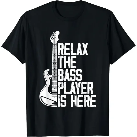 Funny Relax The Bass Player Is Here Musician Unisex Short Sleeve ...