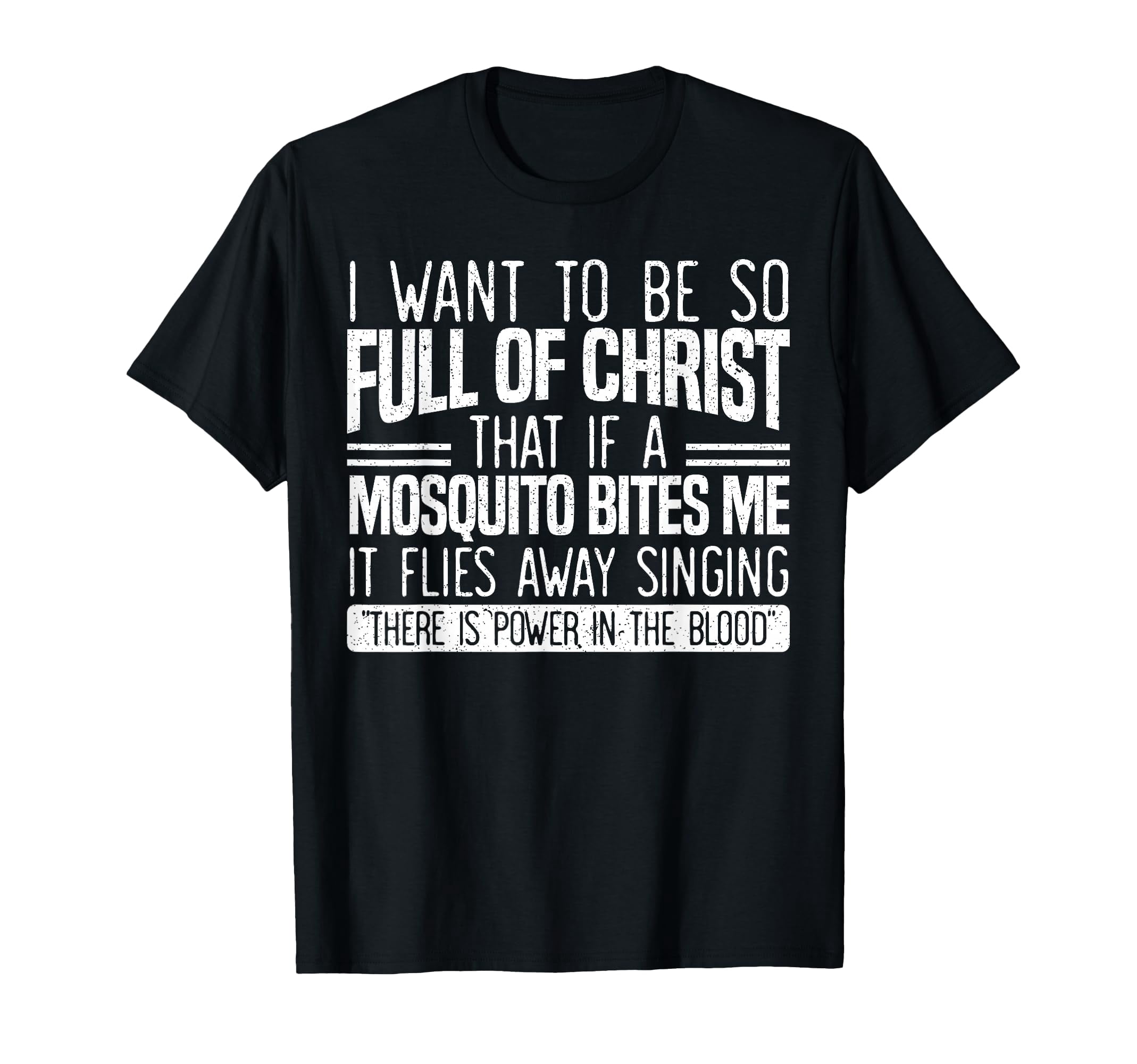 Funny Religious Mosquito Reference T-Shirt for Faithful Servants of God ...