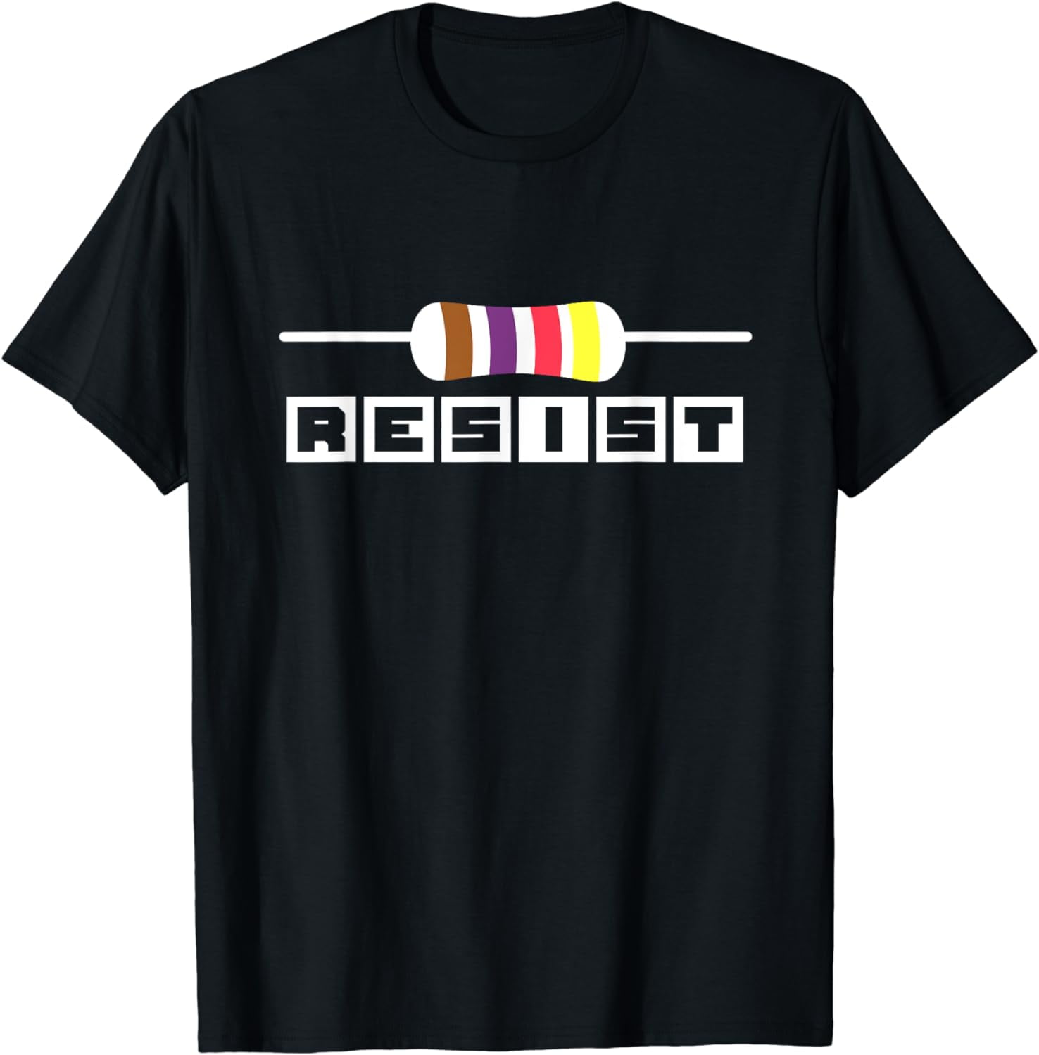 Funny Resistor Electrical Engineer Cotton T-Shirt - Walmart.com