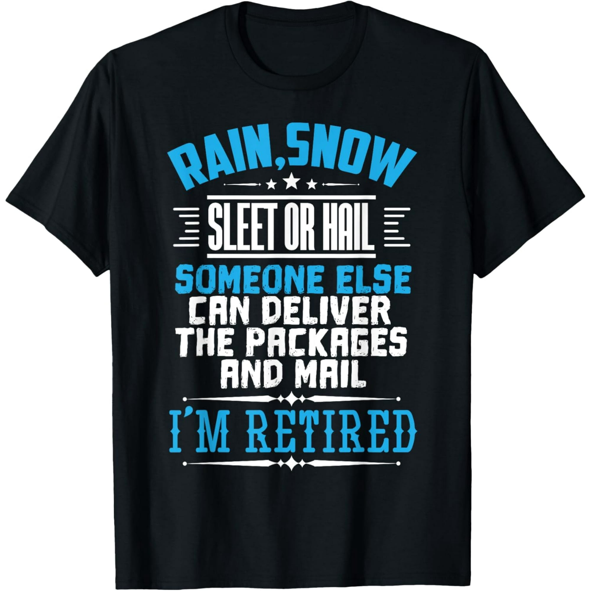 Funny Retired Postal Post Office Mailman Retirement Gift T-Shirt ...