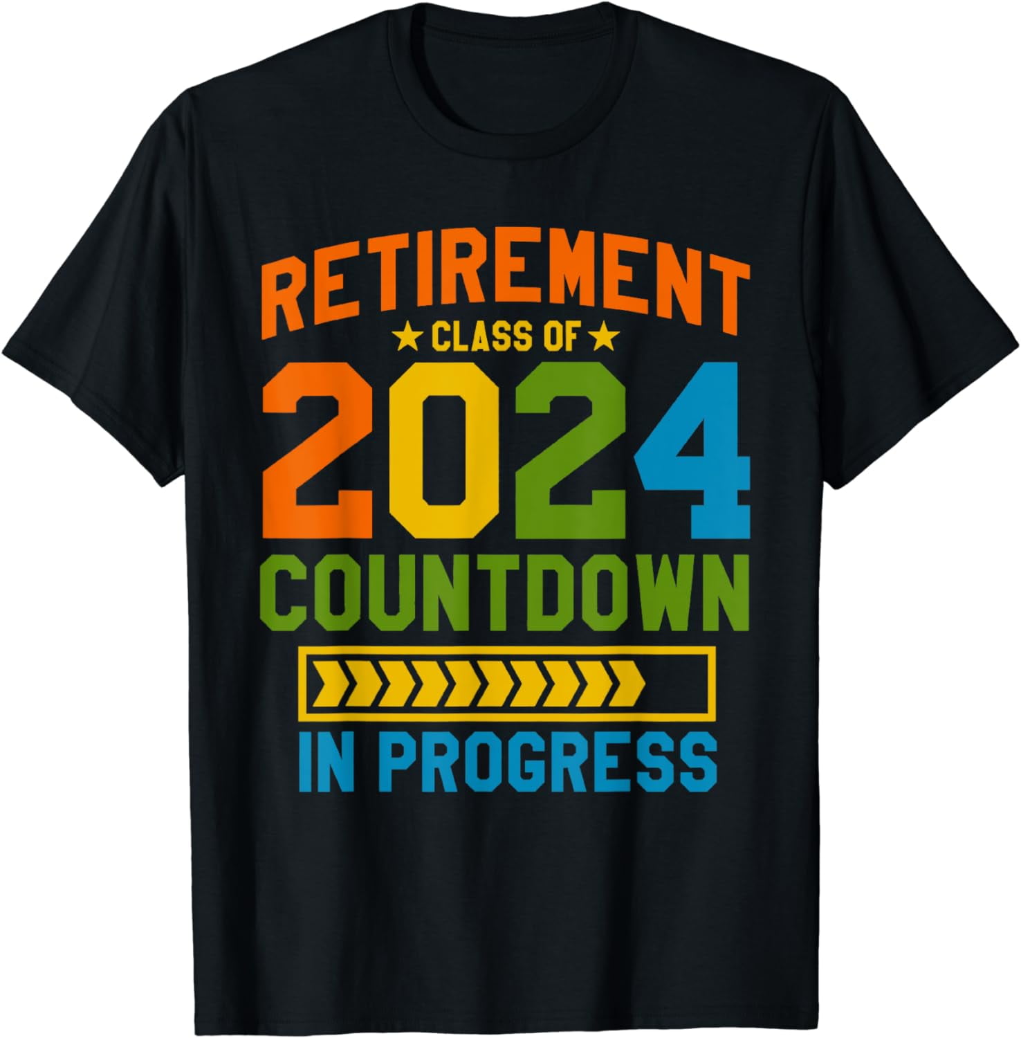 Funny Retirement Class Of 2024 Countdown In Progress Teacher T-Shirt ...