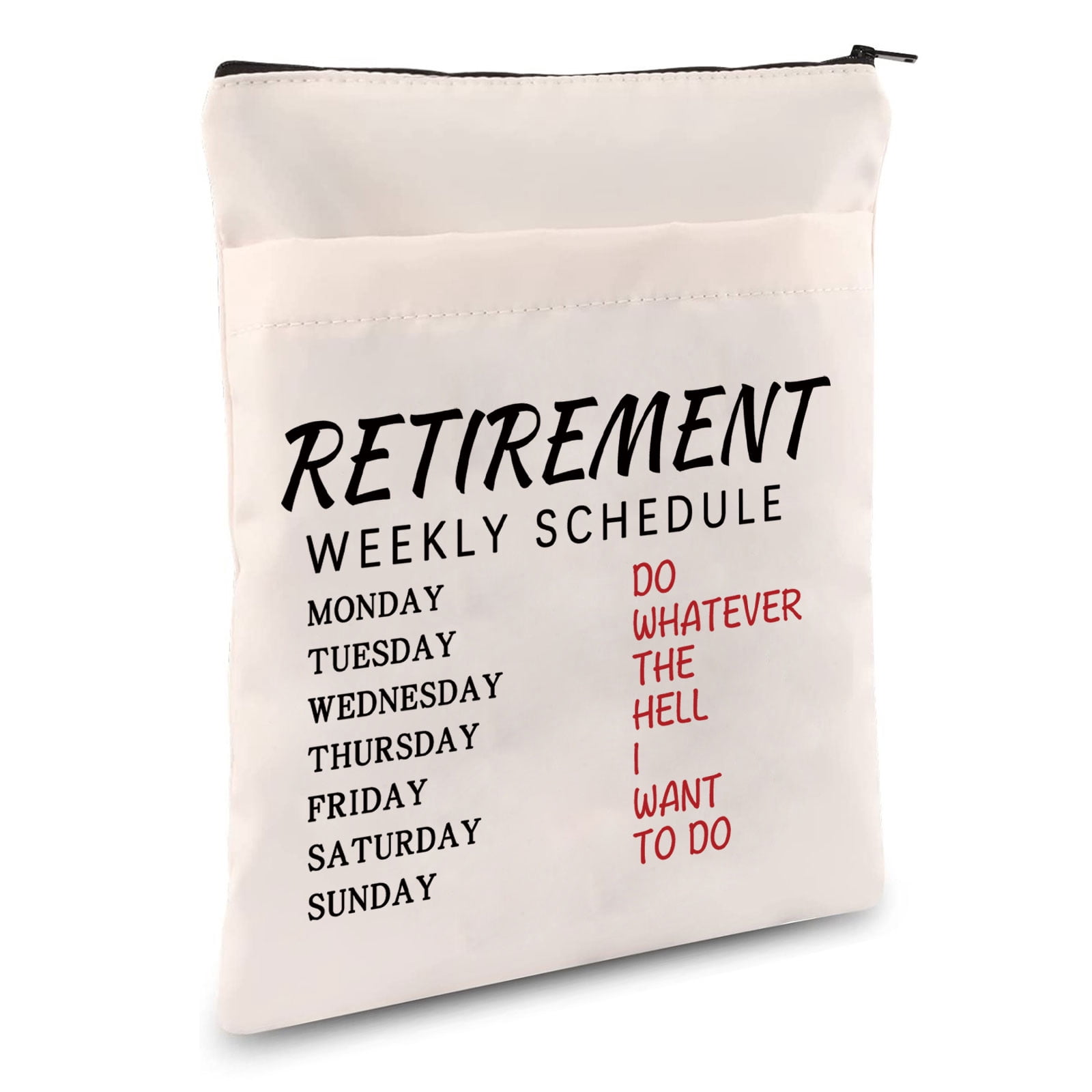 Funny Retirement Gift Retirement Weekly Schedule Book Sleeve Retirement ...