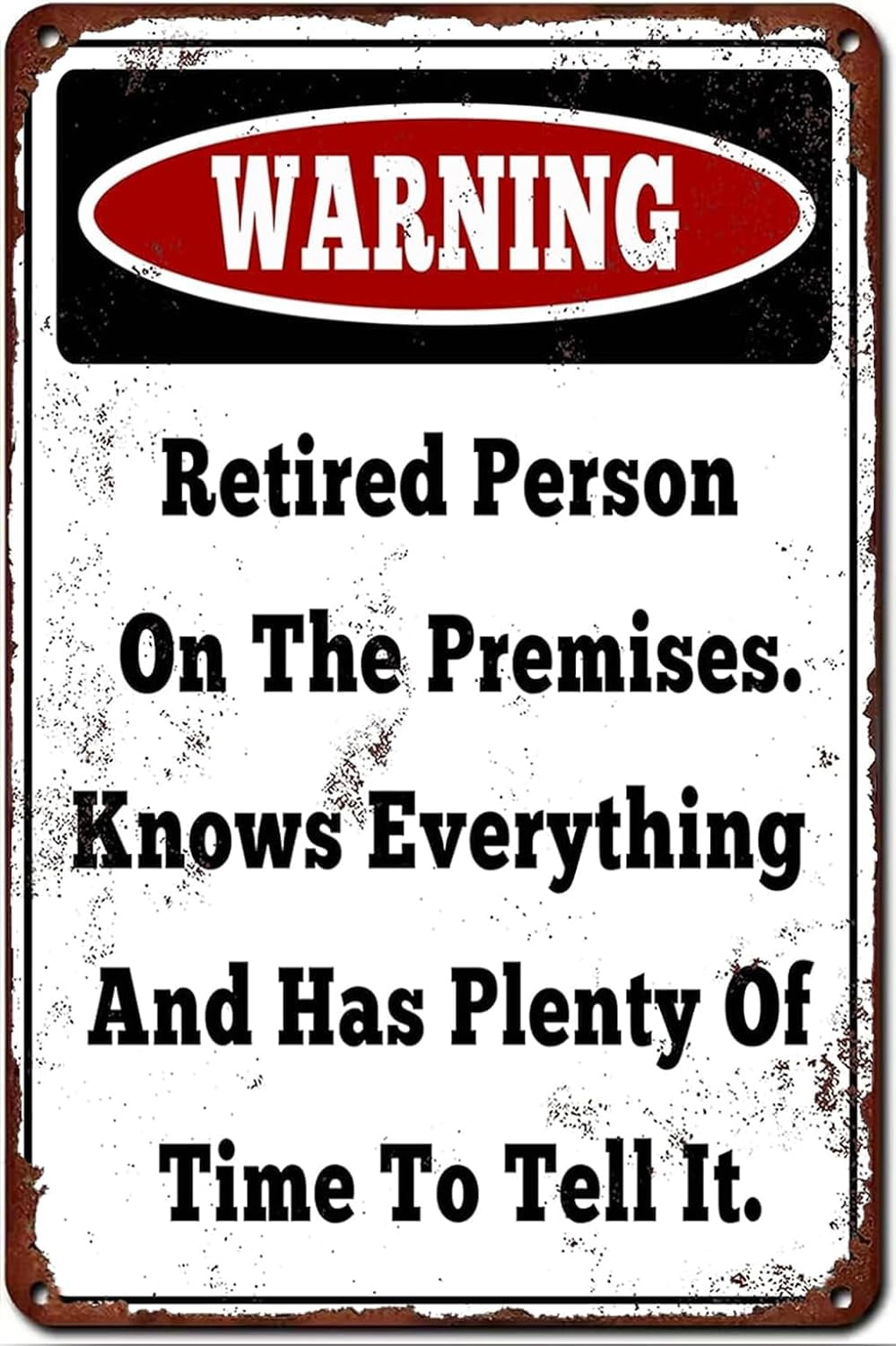 Funny Retirement Gifts Humorous Retired Gift for Men Funny Warning ...