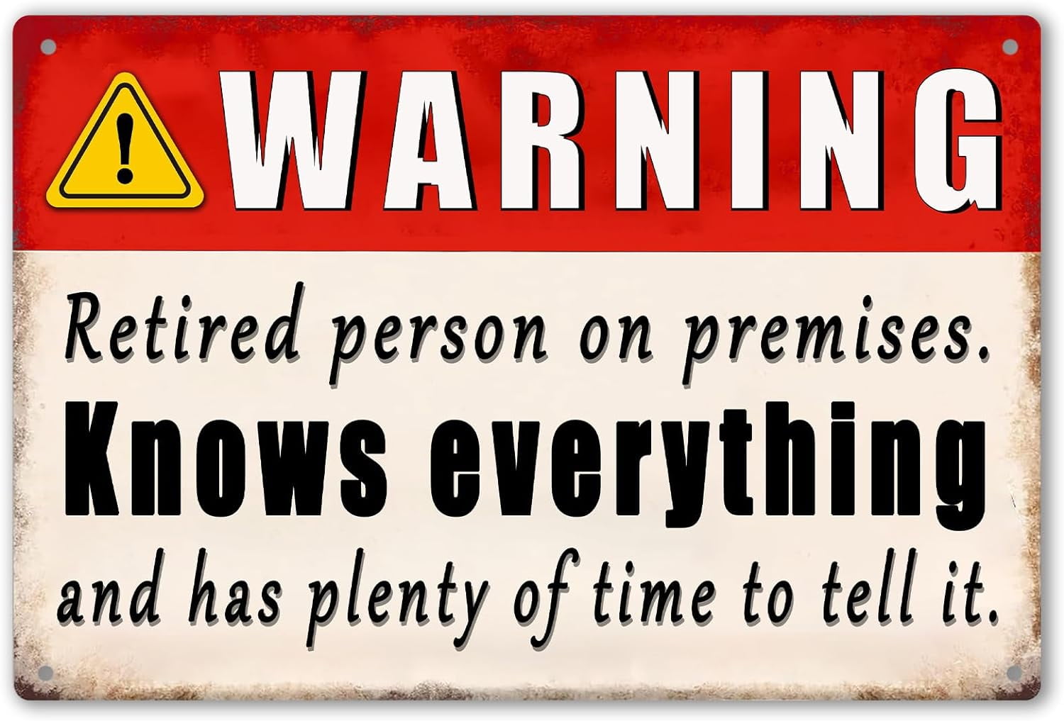Funny Retirement Gifts For Men Happy Retirement Yard Sign Warning ...