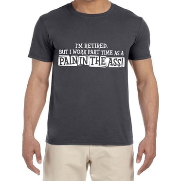 Decked-Out-Duds Cool Retired Men's Graphic Tee, Funny Retirement Gift ...