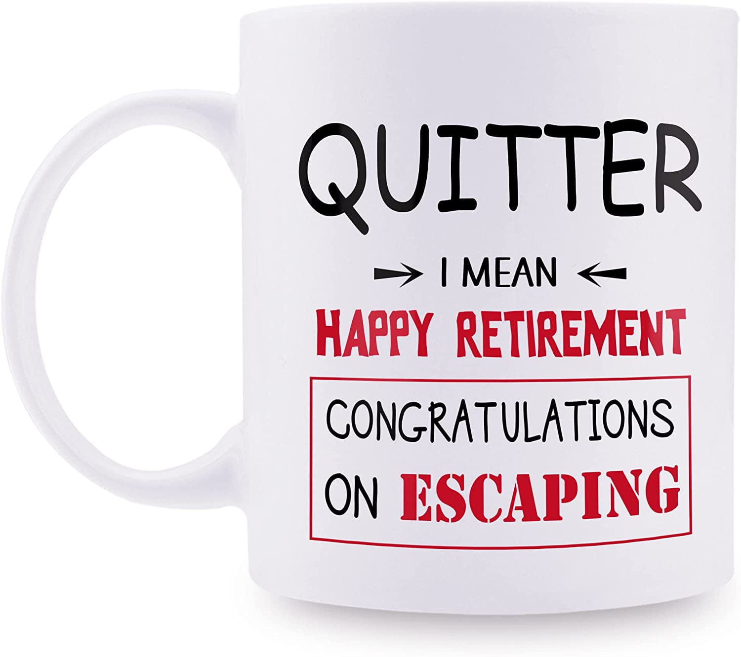 Funny Retirement Gifts for Women Men Coworkers Employee - Quitter I ...