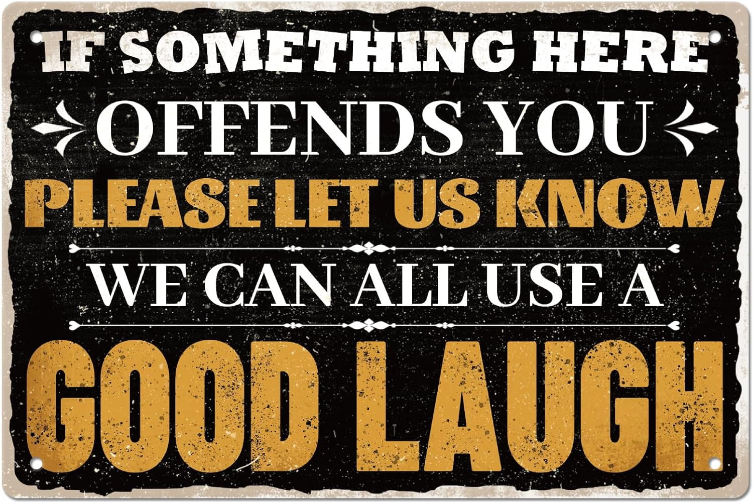 Funny Retro Metal Tin Signs Humorous 8x12 Metal Tin Sign If Something ...