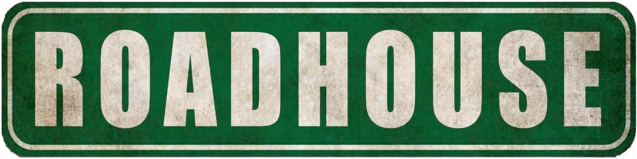 Funny Retro Tin Sign - ROADHOUSE - For Office, Garage, Garden And Man ...