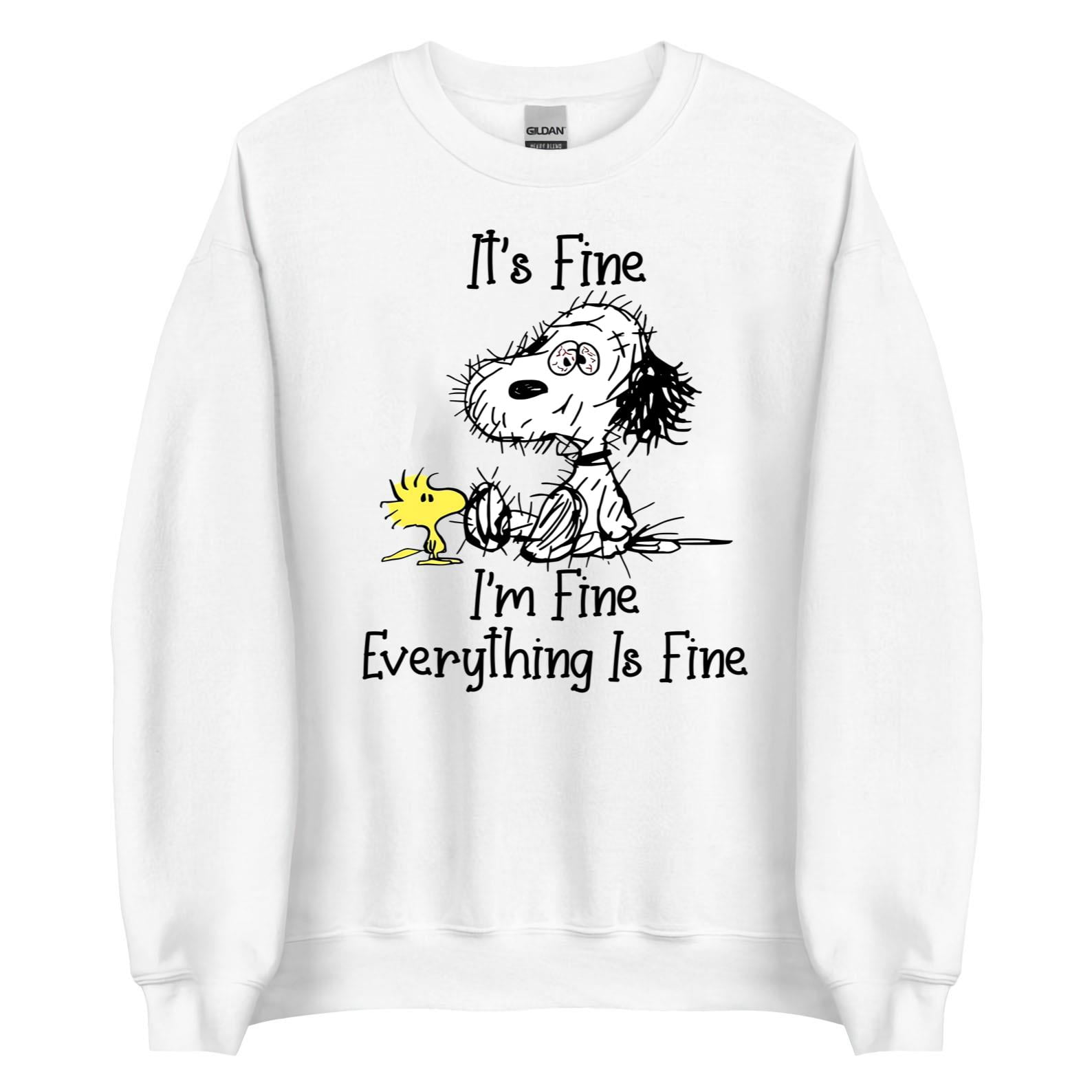 Funny Retro Vibe Everything Is Fine Graphic Tee for Men and Women ...