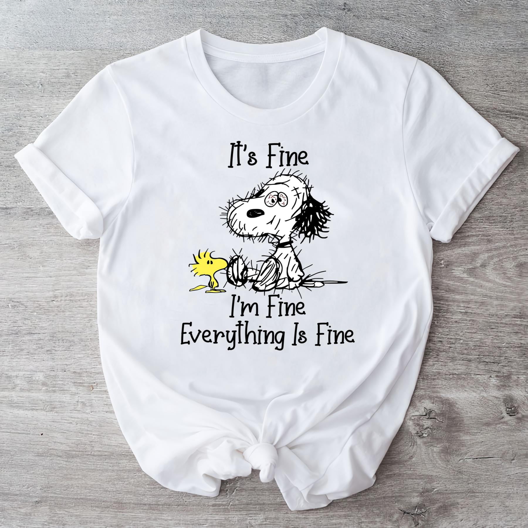Funny Retro Vibe Everything Is Fine Graphic Tee for Men and Women ...