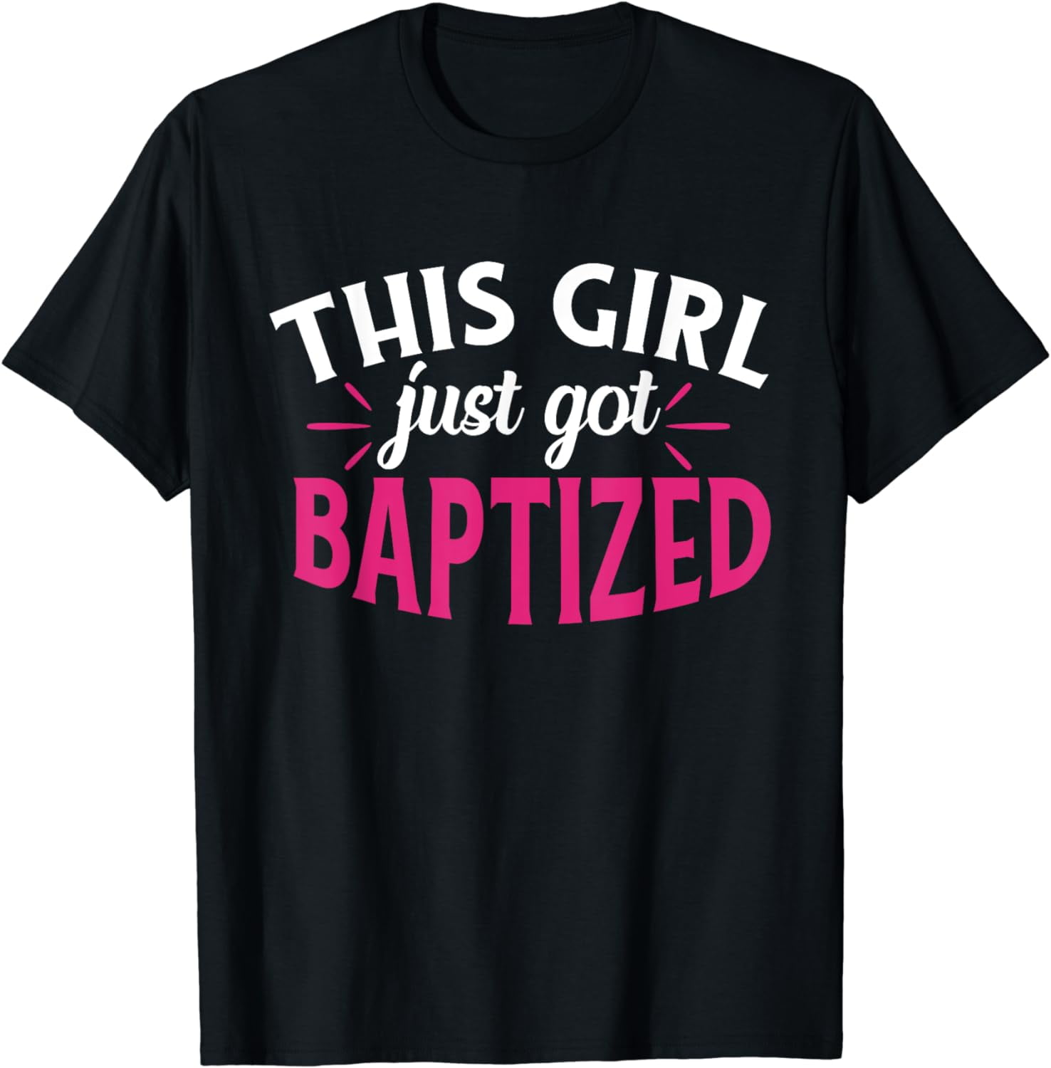 Funny Retro Vintage Baptism 2024 Baptized Girl T-Shirt - Walmart.com