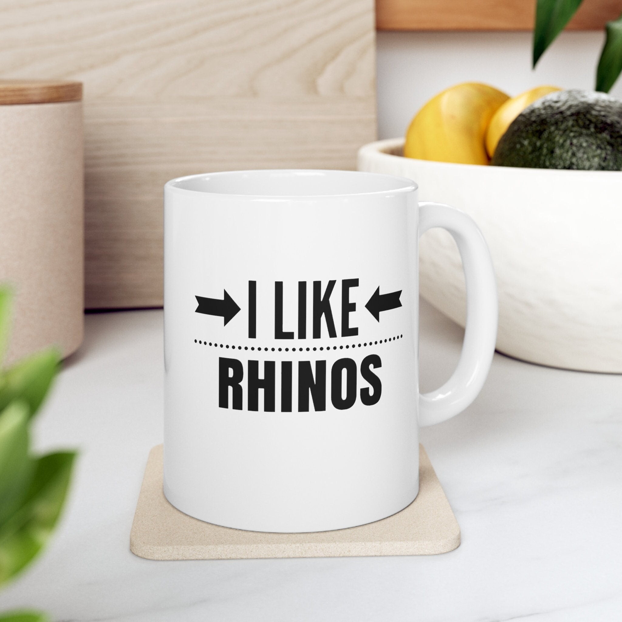 Funny Rhino Mug, Rhino Coffee Cup, I Like Rhinos Mug, Rhino Lover Gift ...