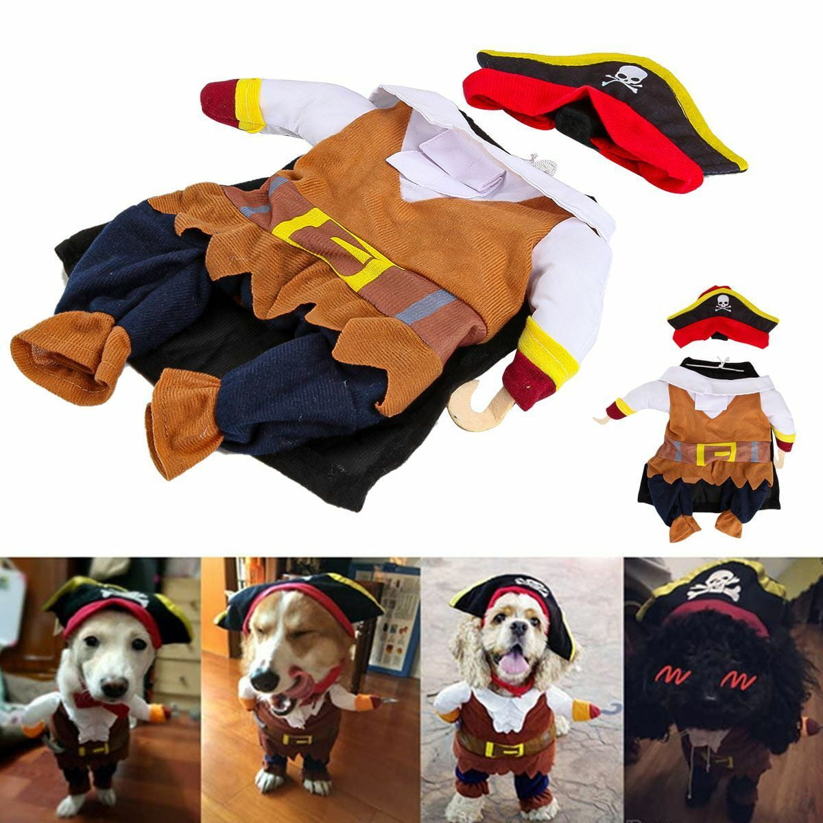 Funny Riding Horse Cowboy Pet Dog Costumes Puppy Halloween Party ...