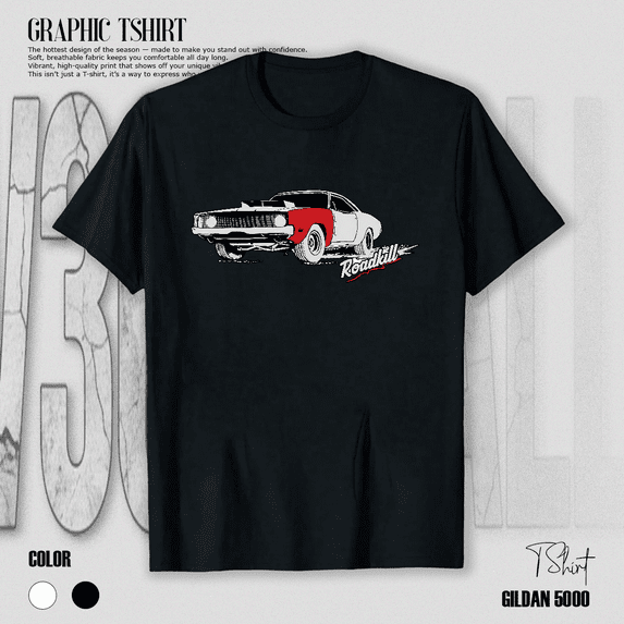 Funny Roadkill Stubby Bob Classic Car Show Graphic Humor T-Shirt V17053 ...