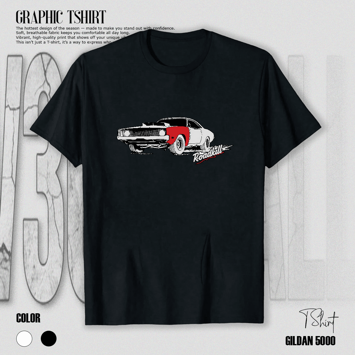 Funny Roadkill Stubby Bob Classic Car Show Vehicle Graphic Unisex T ...