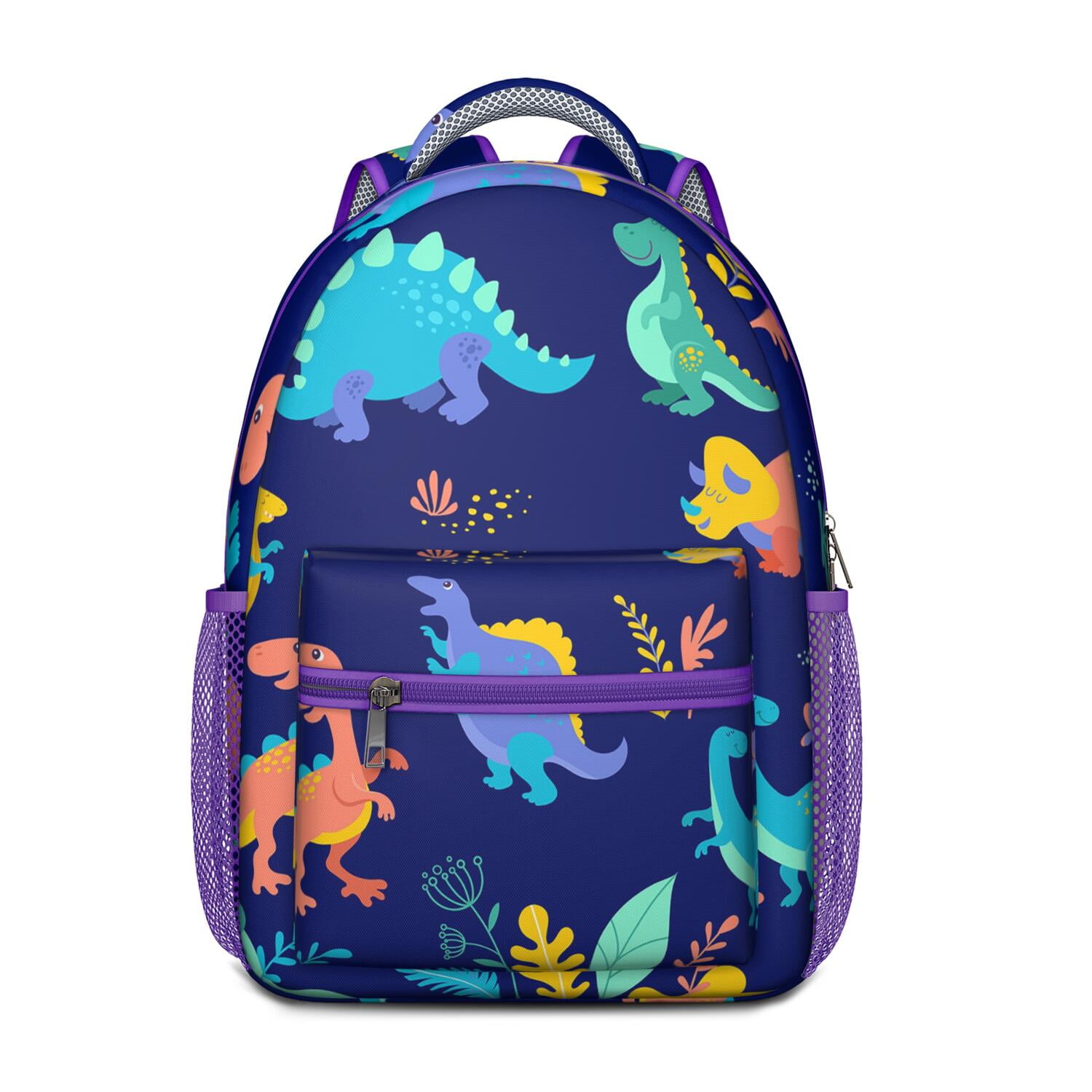 Funny Roaring Dino and Planet Backpack – Cartoon Dinosaur Pattern ...