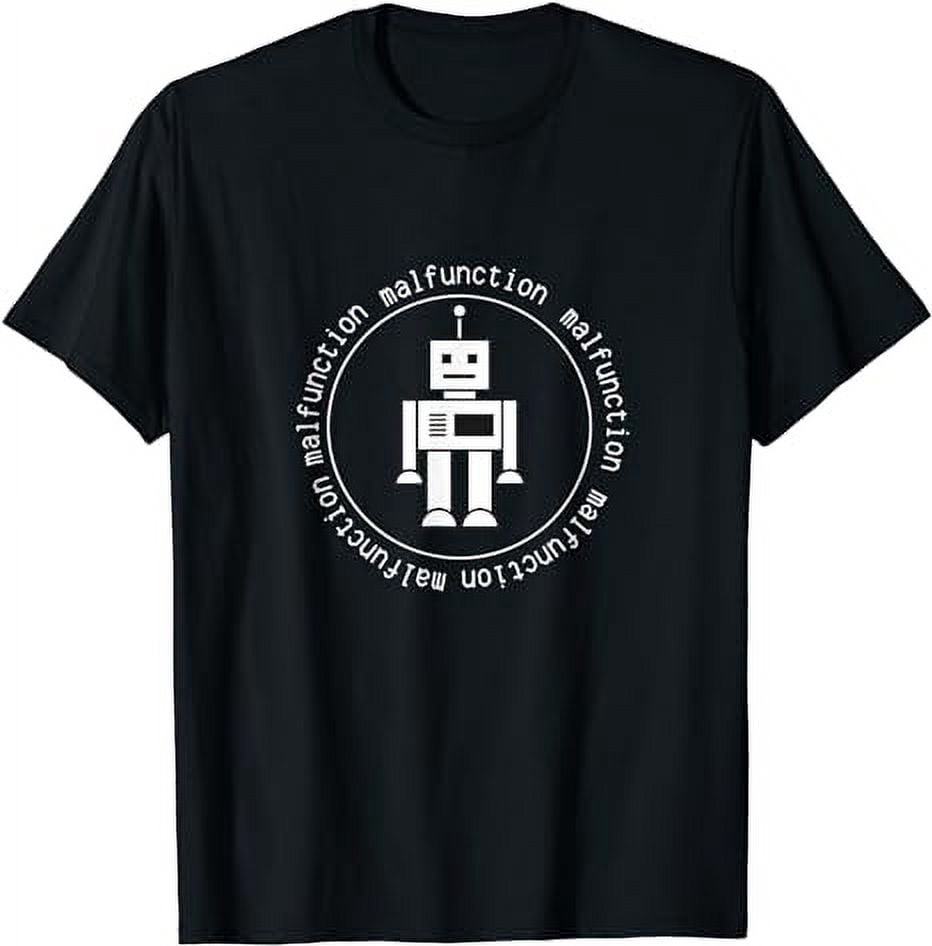 Funny Robot Computer Malfunction Design AI and Robot Lovers T-Shirt ...