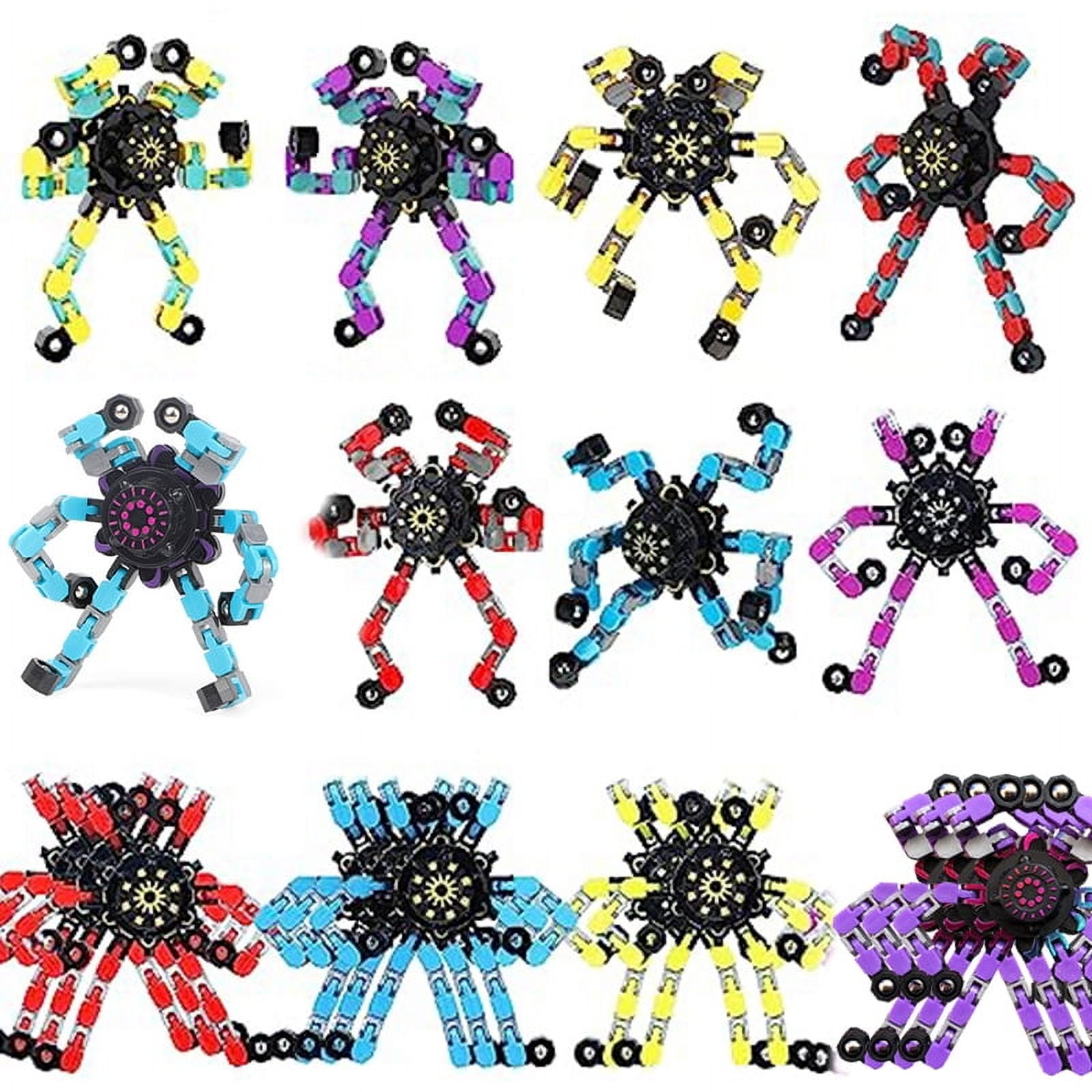 Funny Robot Fidget Spinner DIY Deformable Chain Fidget Toys Stress ...