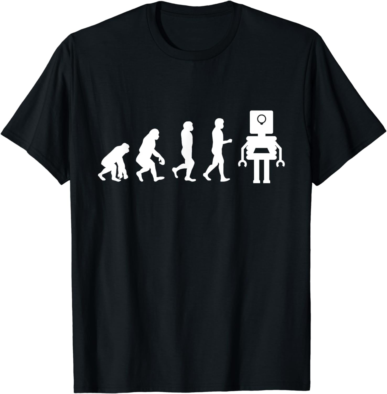 Funny Robotic Machine Learning AI Evolution Robot T-Shirt - Walmart.com