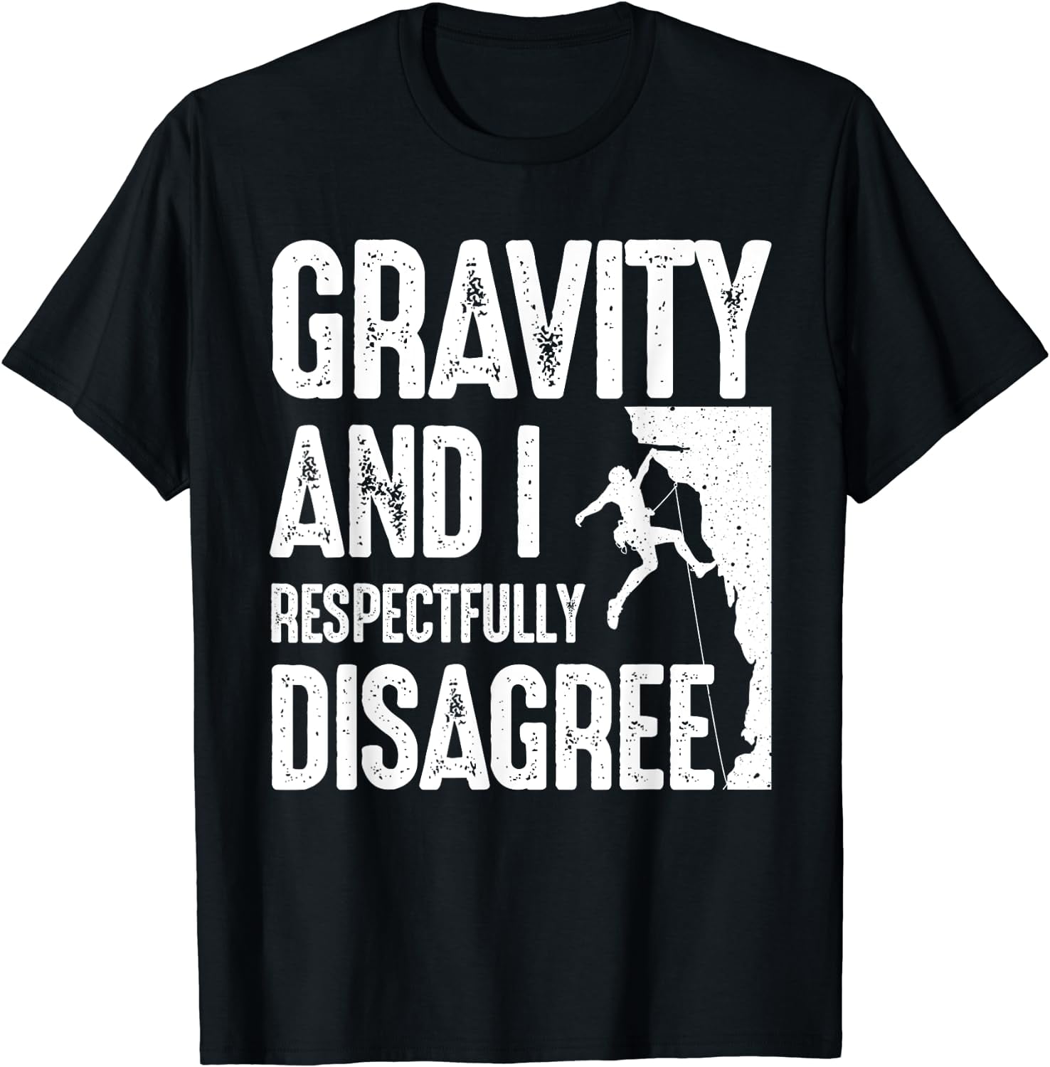 Funny Rock Climbing Design For Men Women Athletes Boulderer T-Shirt ...