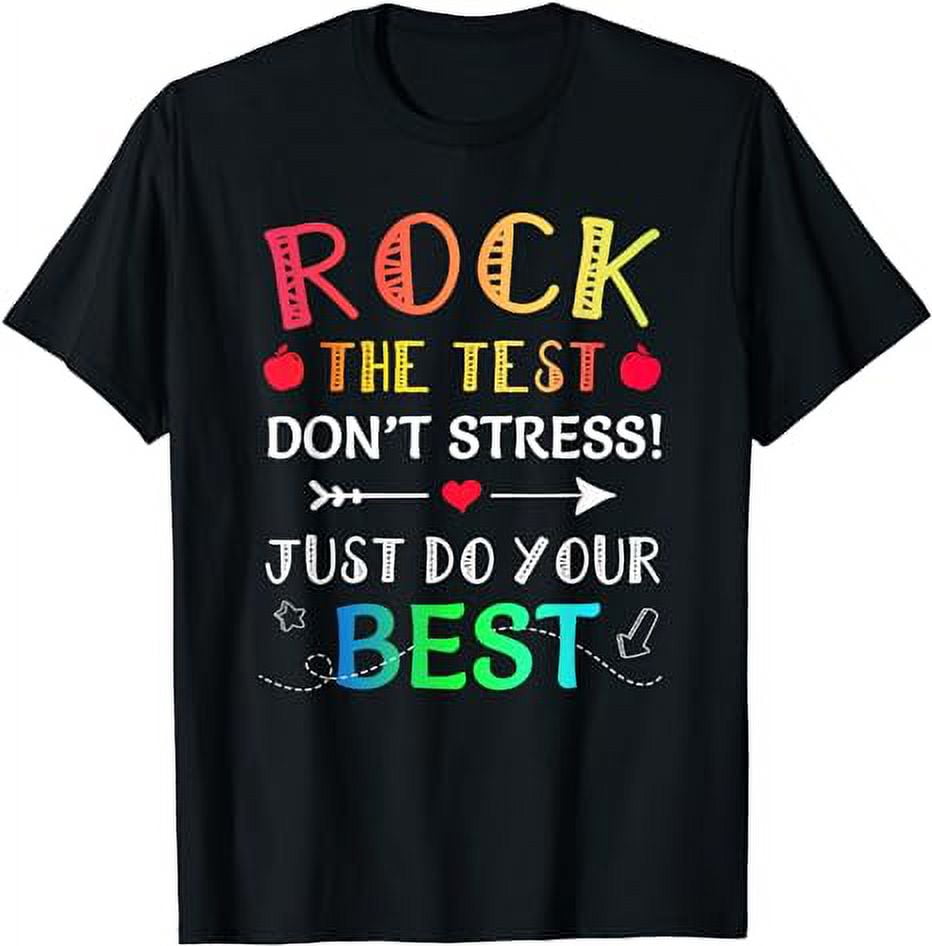 Funny Rock The Test Shirt Teacher Teaching Exam Testing Gift - Walmart.com