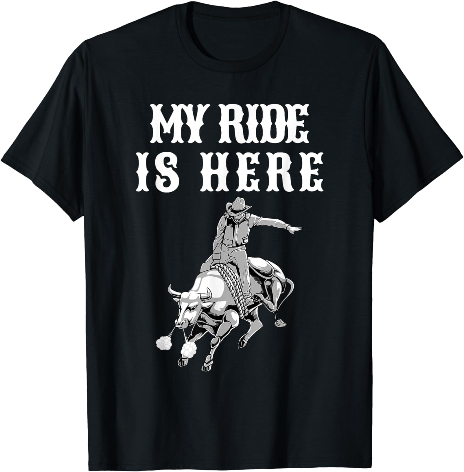 Funny Rodeo Bull Riding Cowboy Men Women T-Shirt - Walmart.com