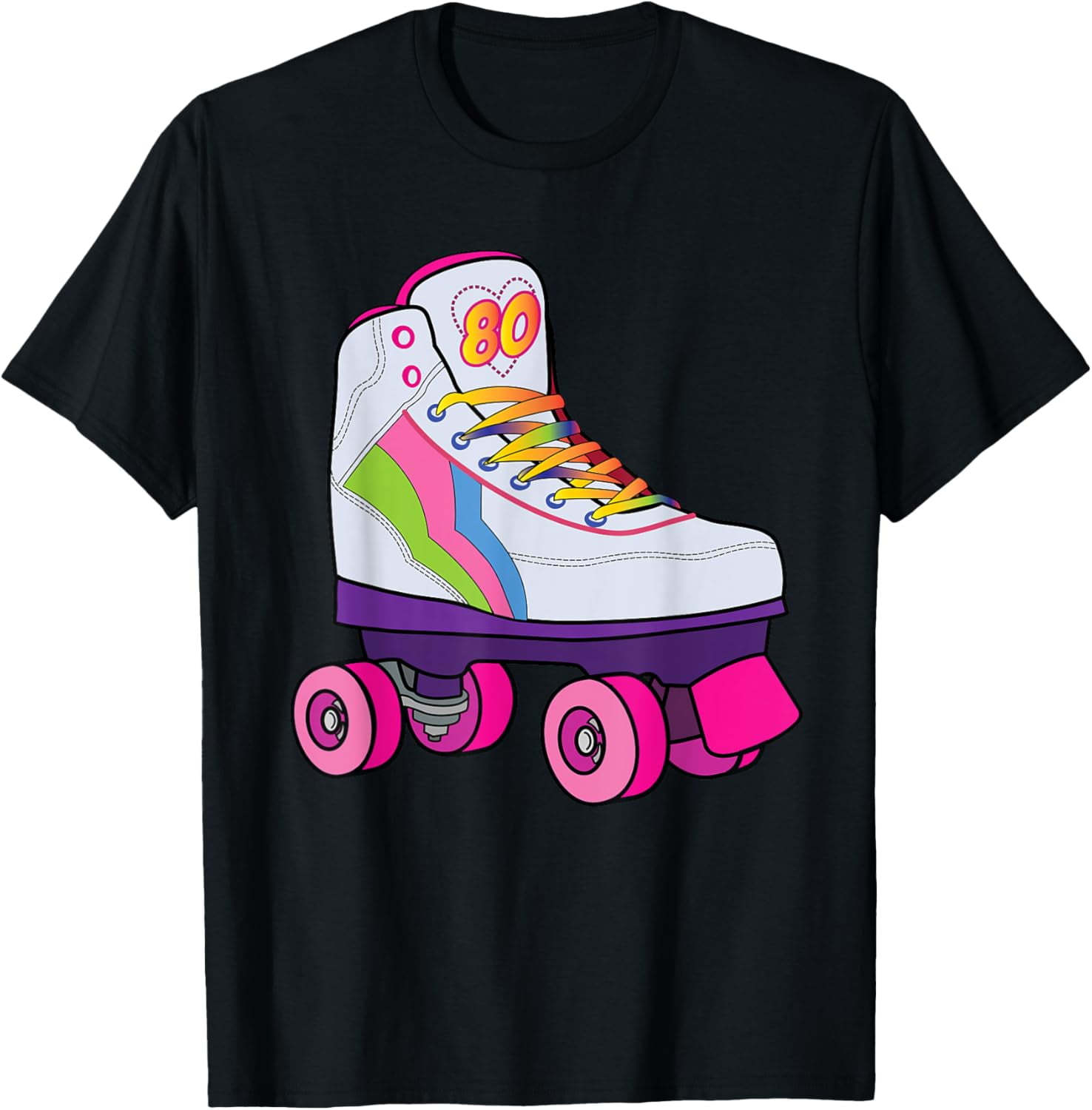 Funny Roller Skating Derby 70's 80's Retro Skater Girl Gifts T-Shirt ...