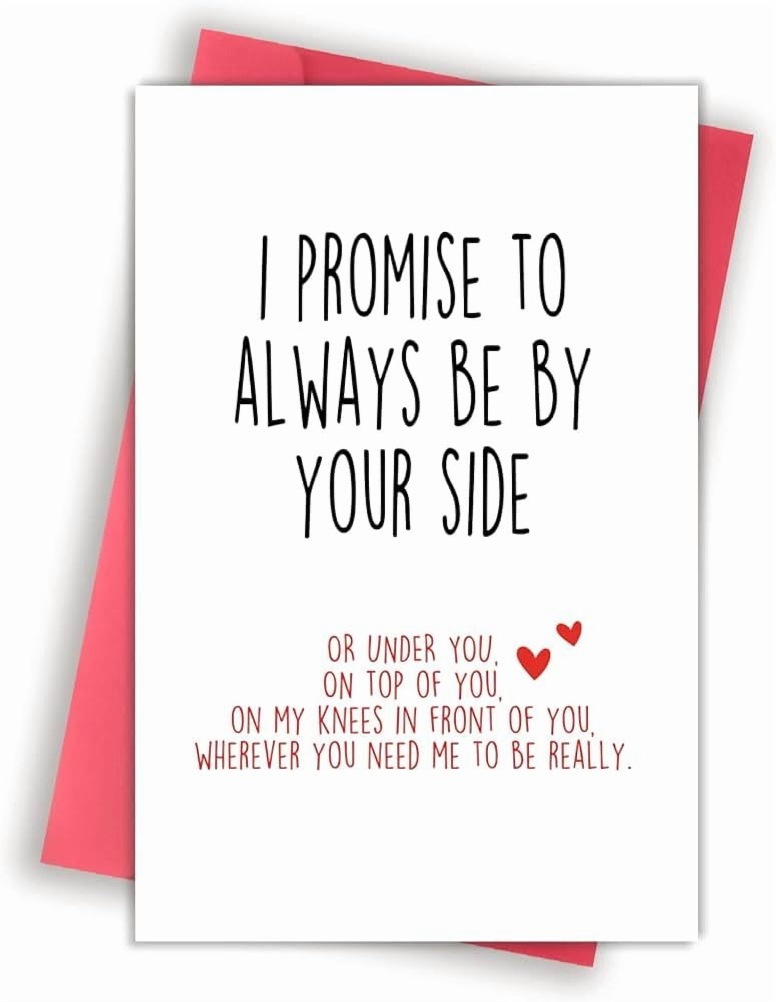 Funny Romantic Card – "I Promise to Always Be By Your Side" – Cute Love ...