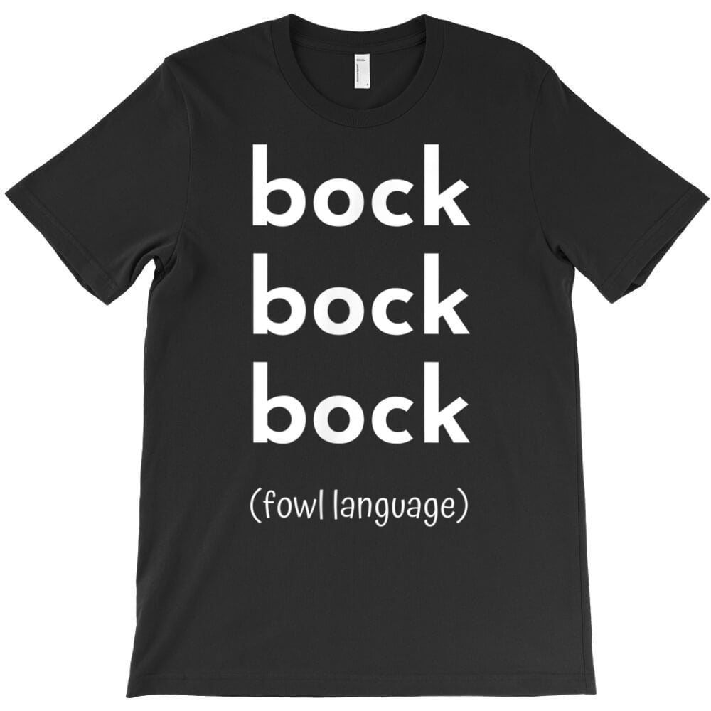Funny Rooster Chicken Fowl Language Minimalist Meme Bock Themed Themed ...