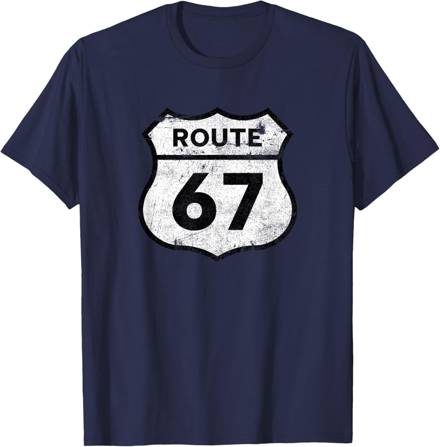 Funny Route 67 Road Sign Meme T-Shirt - Walmart.com