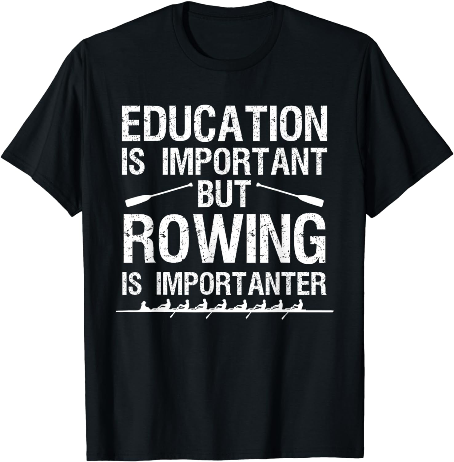 Funny Rowing Art For Men Women Row Boat Crew Coxswain Lovers T-Shirt ...