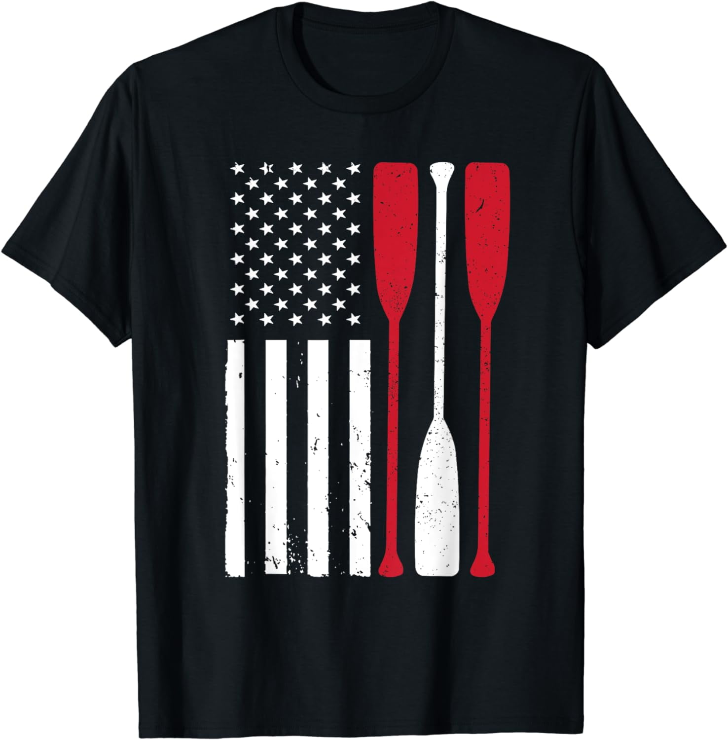 Funny Rowing Art Men Women US America Flag Coxswain Row Crew T-Shirt ...